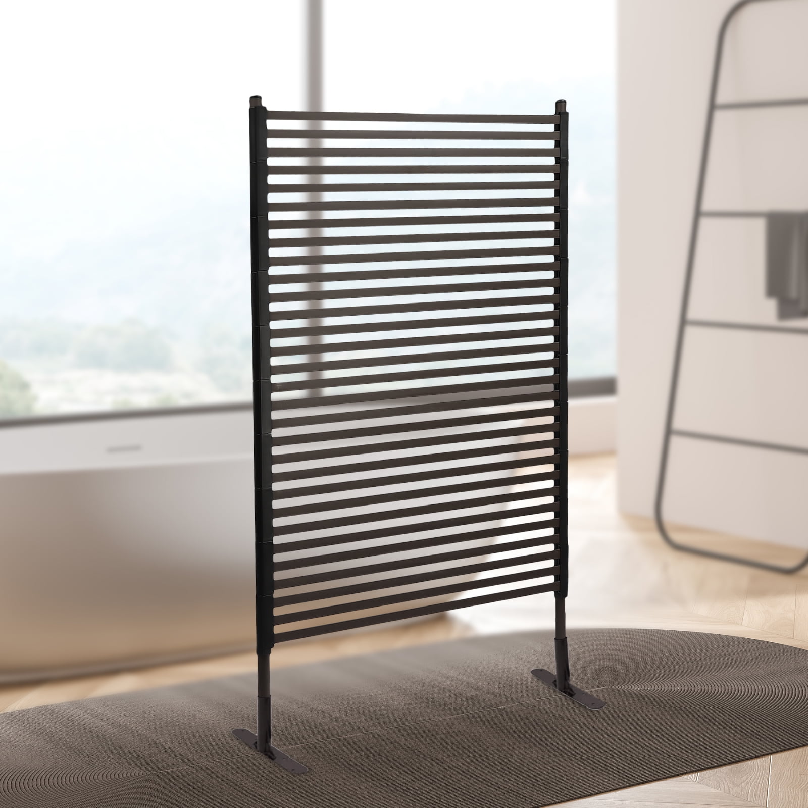 ChicHomey Adjustable Height Garden Privacy Screen,Narrow Horizontal ...