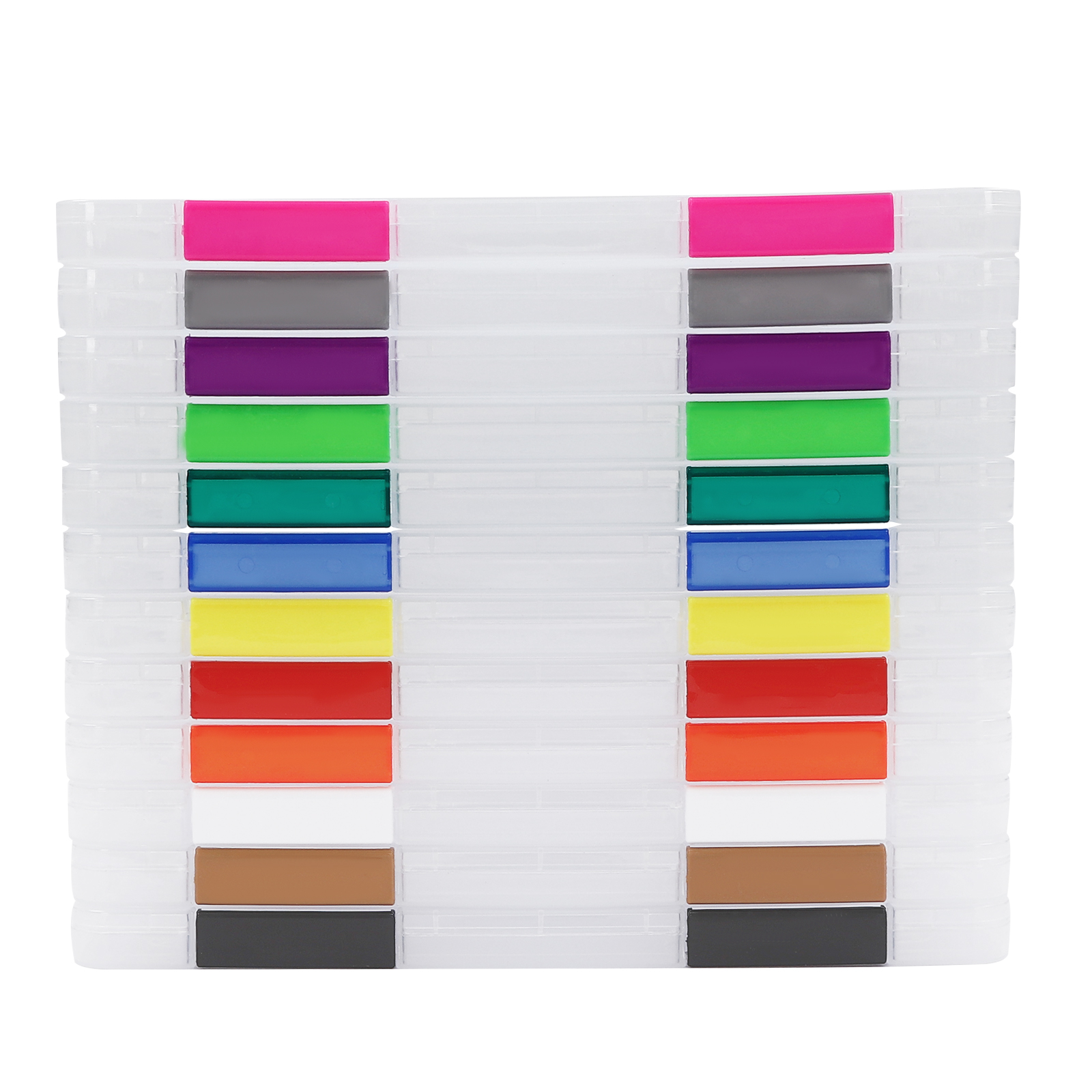 Dwellnix Clear File Boxes Magazines Photos Holders Plastic Document ...