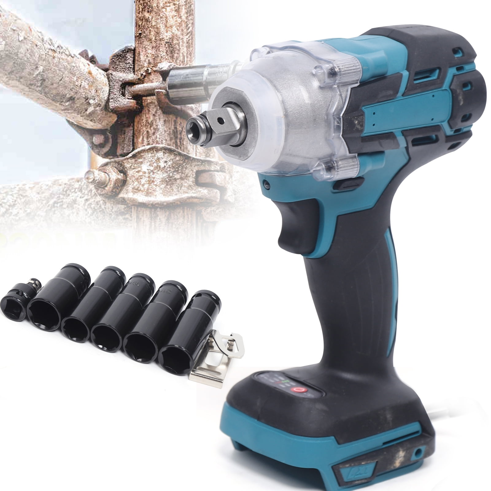 ChicHomey Cordless Impact Wrench with Adjustable Forward/Reverse ...