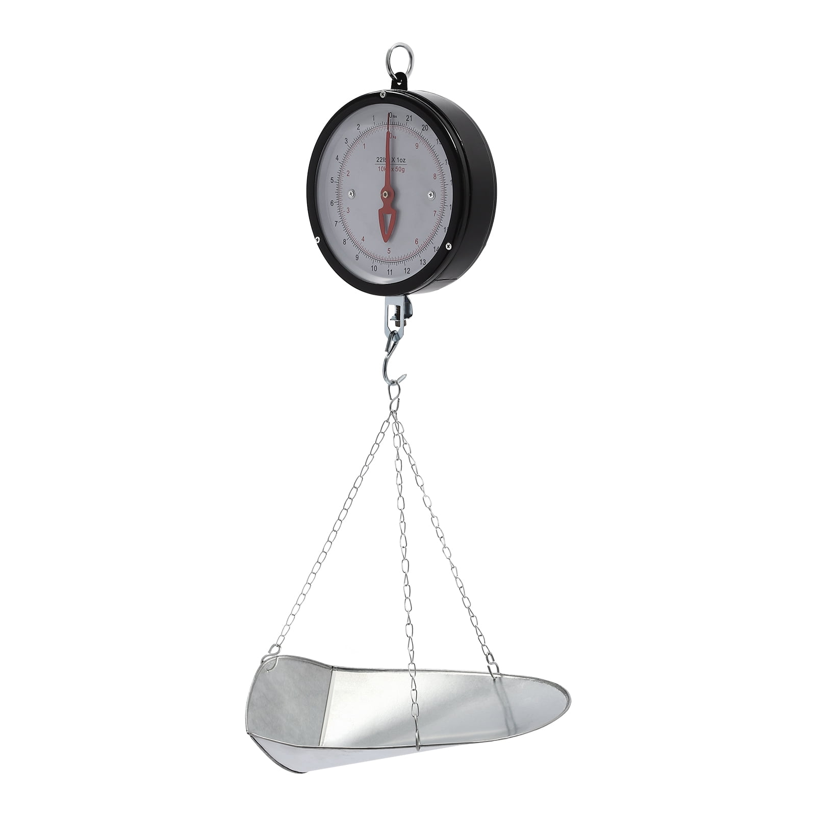 ChicHomey Durable Hanging Scale, 10kg/22lbs Capacity, Dual-Sided Dial ...