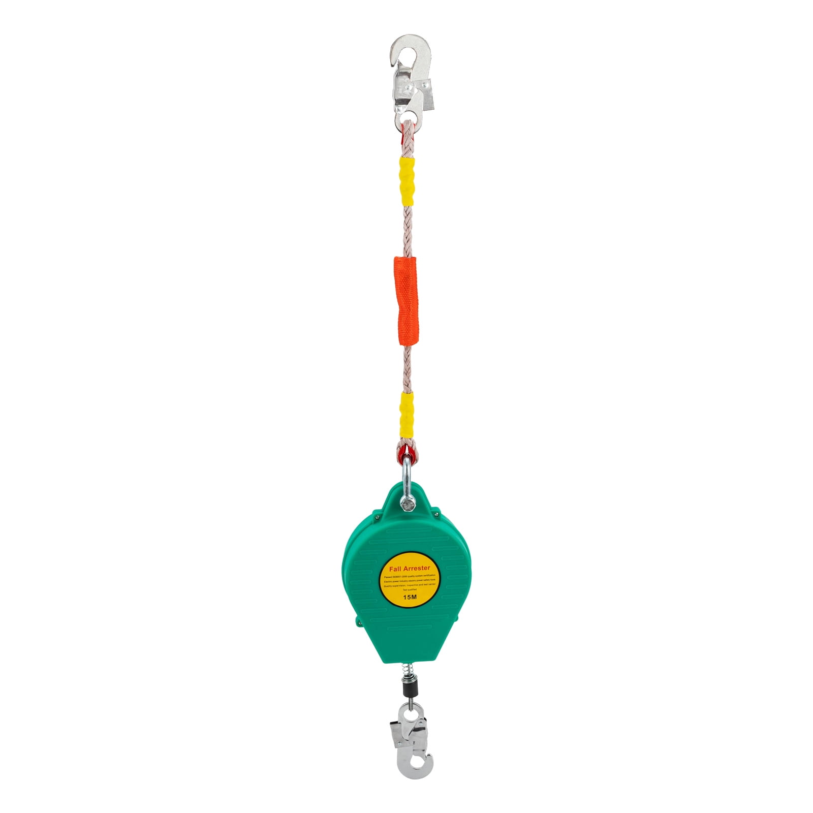 ChicHomey Fall Arrest Protection Gear with 49ft Nylon Rope, Dual Disc ...