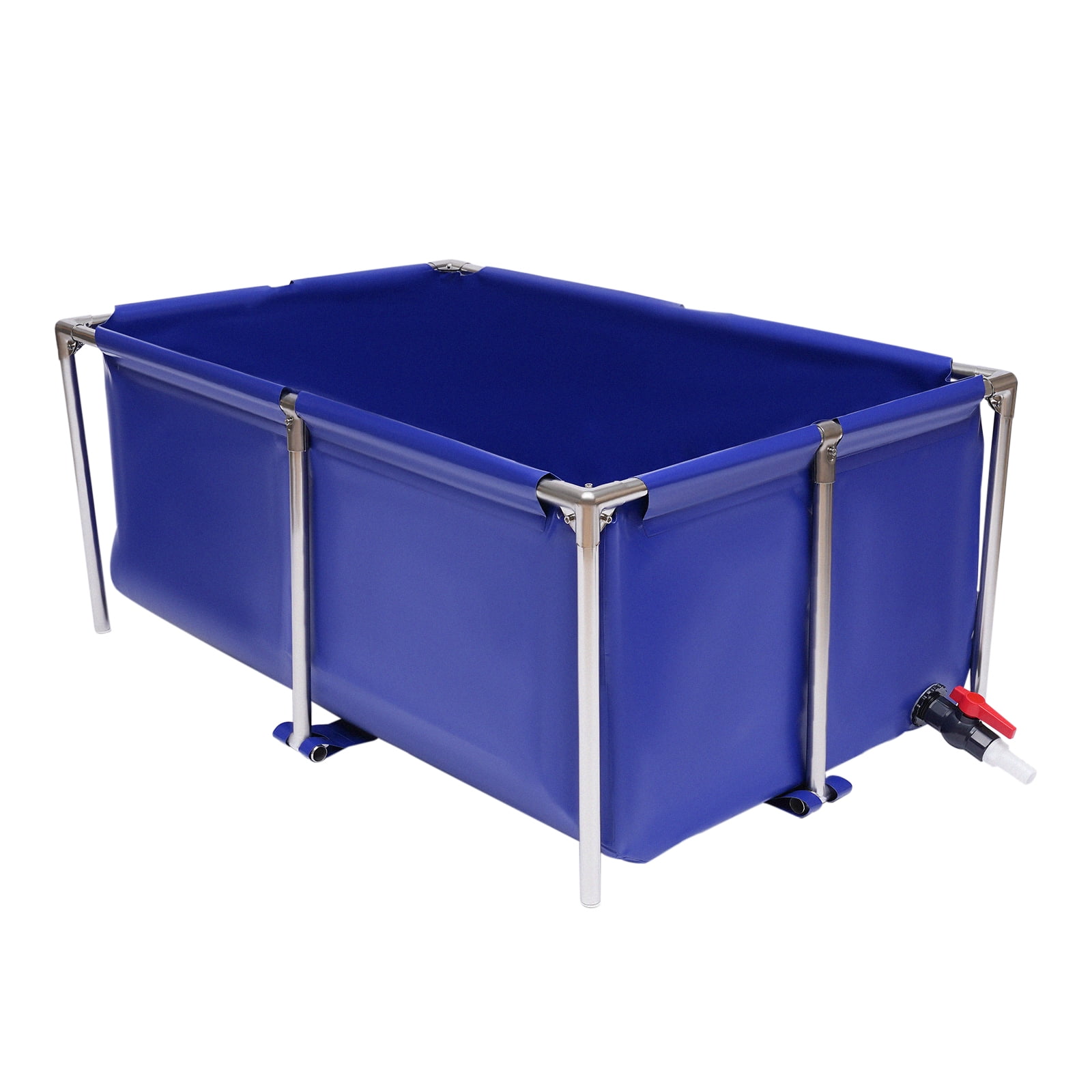 ChicHomey Fish Pond Fish Aquarium Fish Tank, Canvas Blue Cuboid Small ...