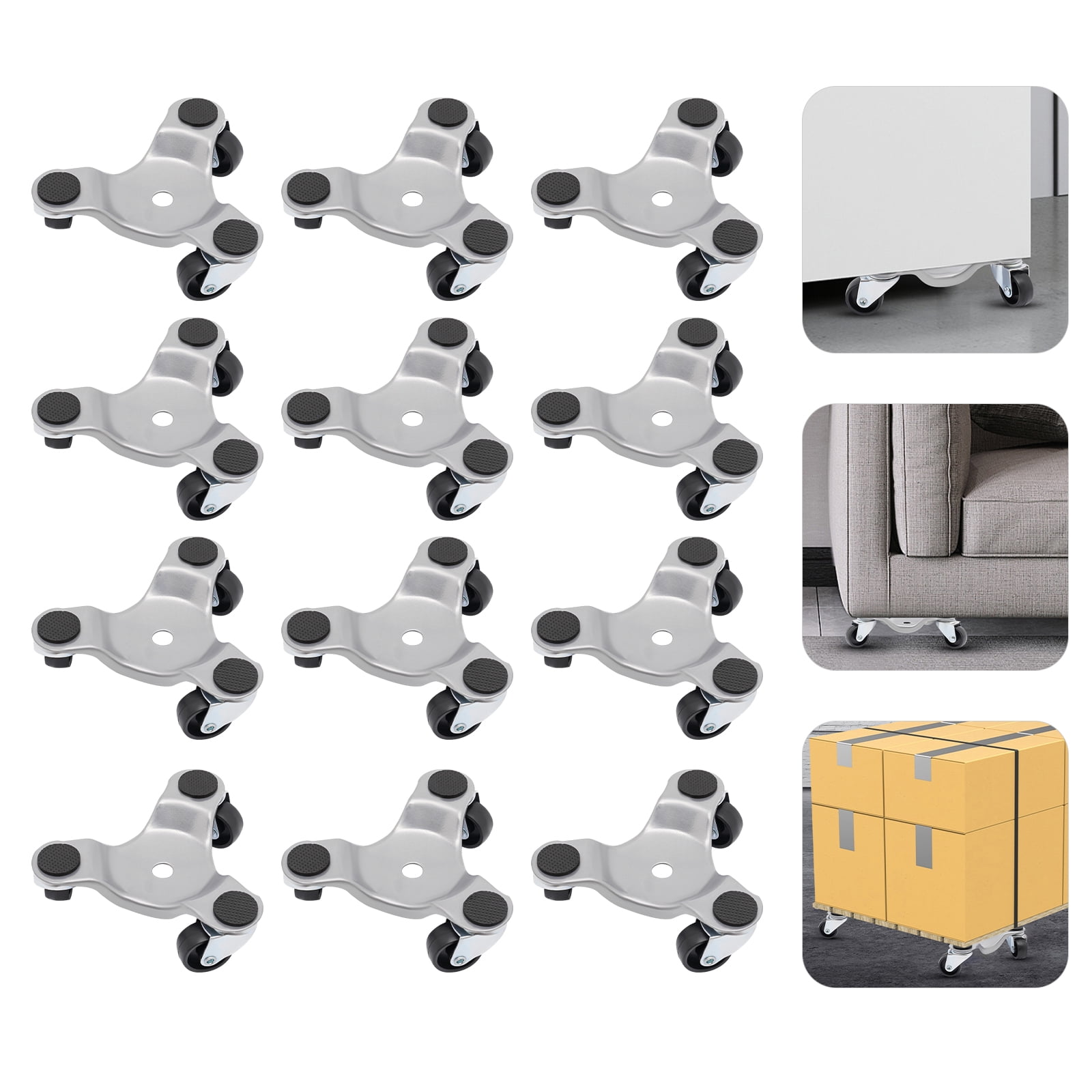 ChicHomey Heavy-Duty Rolling Furniture Dolly with 661 lbs Capacity ...