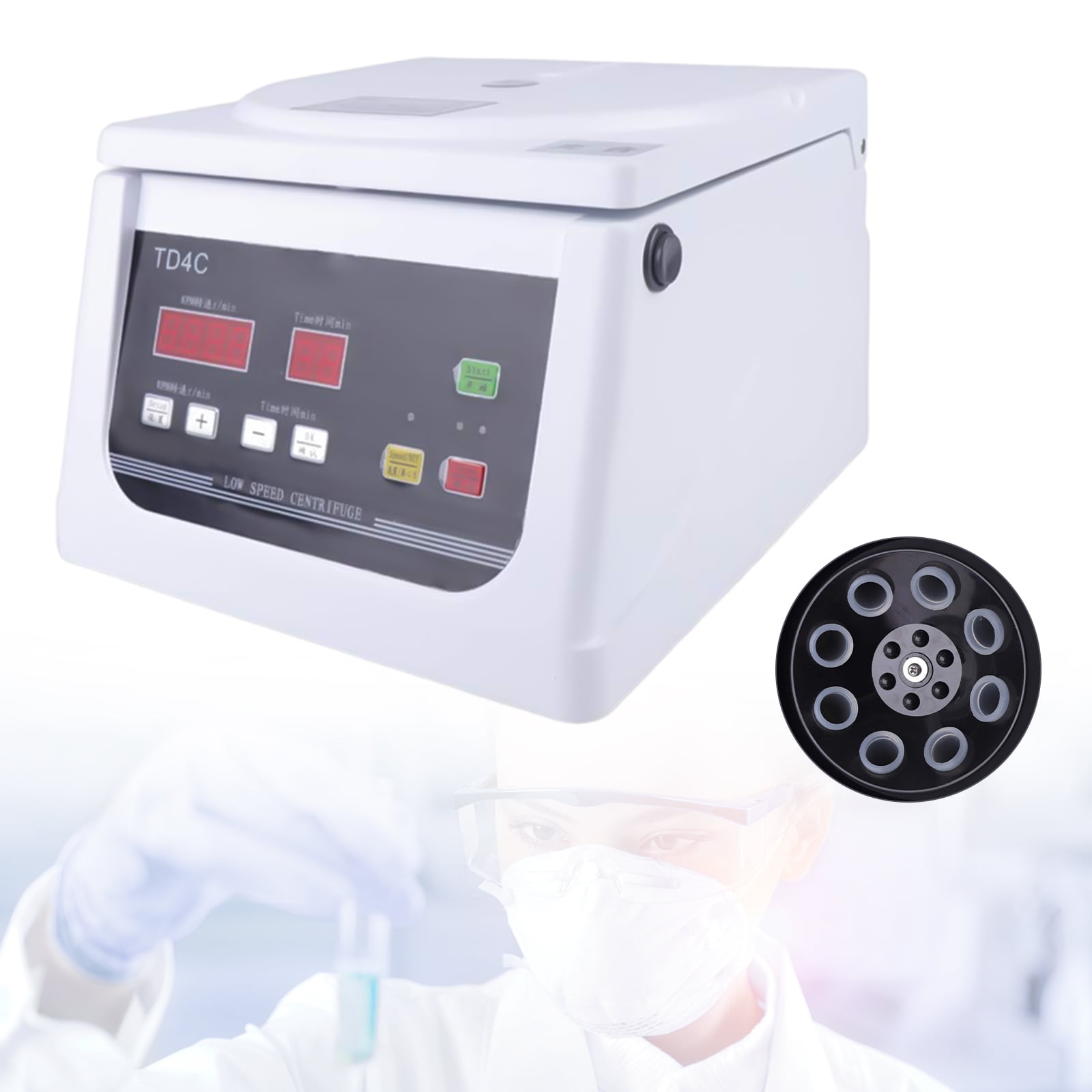 ChicHomey Laboratory Centrifuge Machine TD4C with 2200xg Centrifugal ...