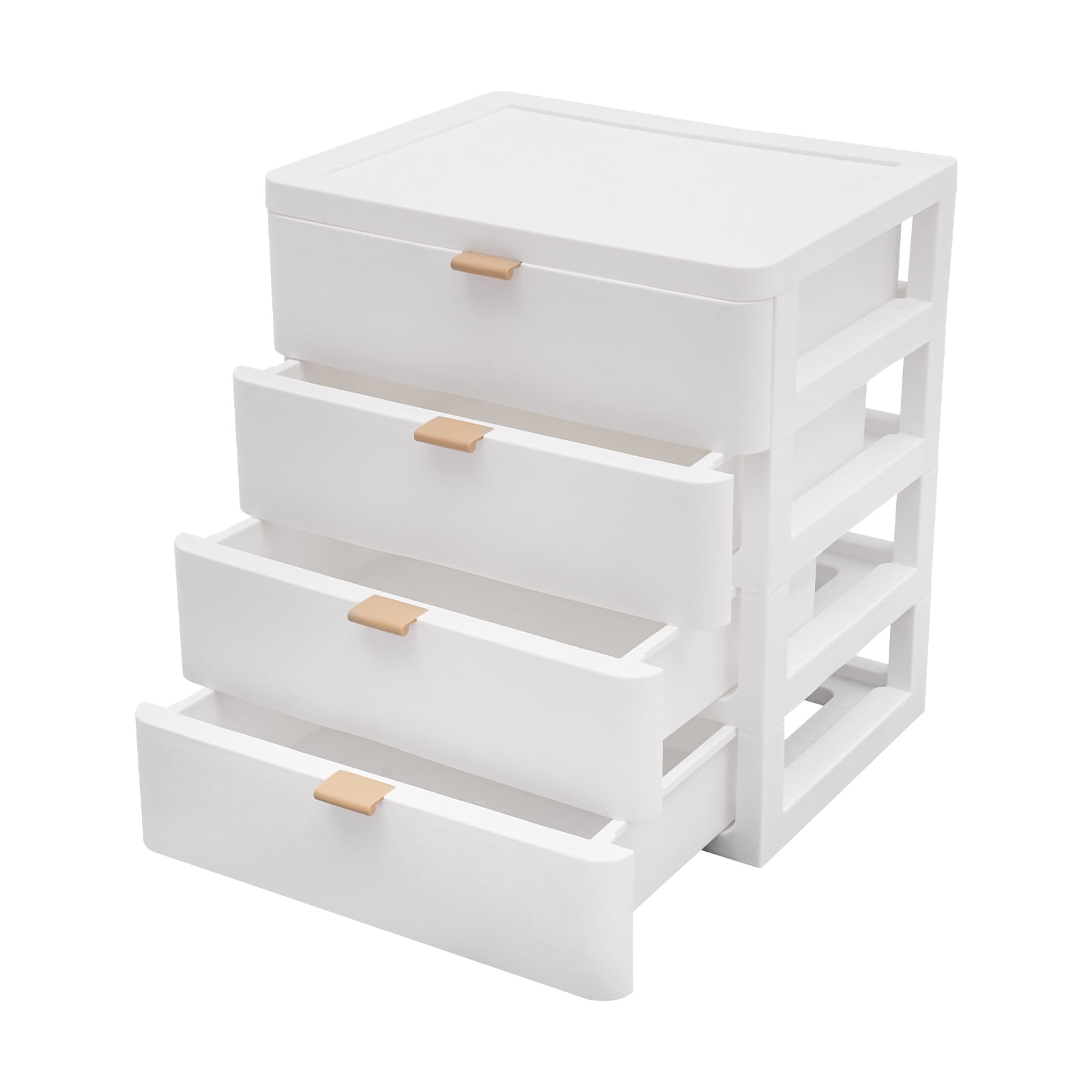 ChicHomey Large-Capacity Drawers with 4 Compartments and Top Platform ...