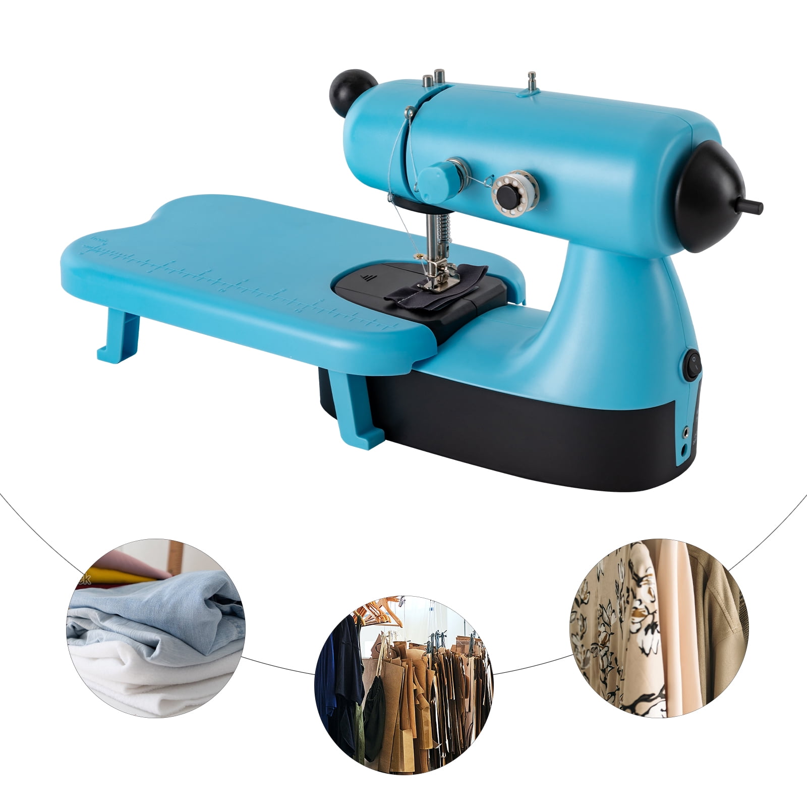 ChicHomey Mini Portable Electric Sewing Machine, 110-240V, Foot Pedal ...