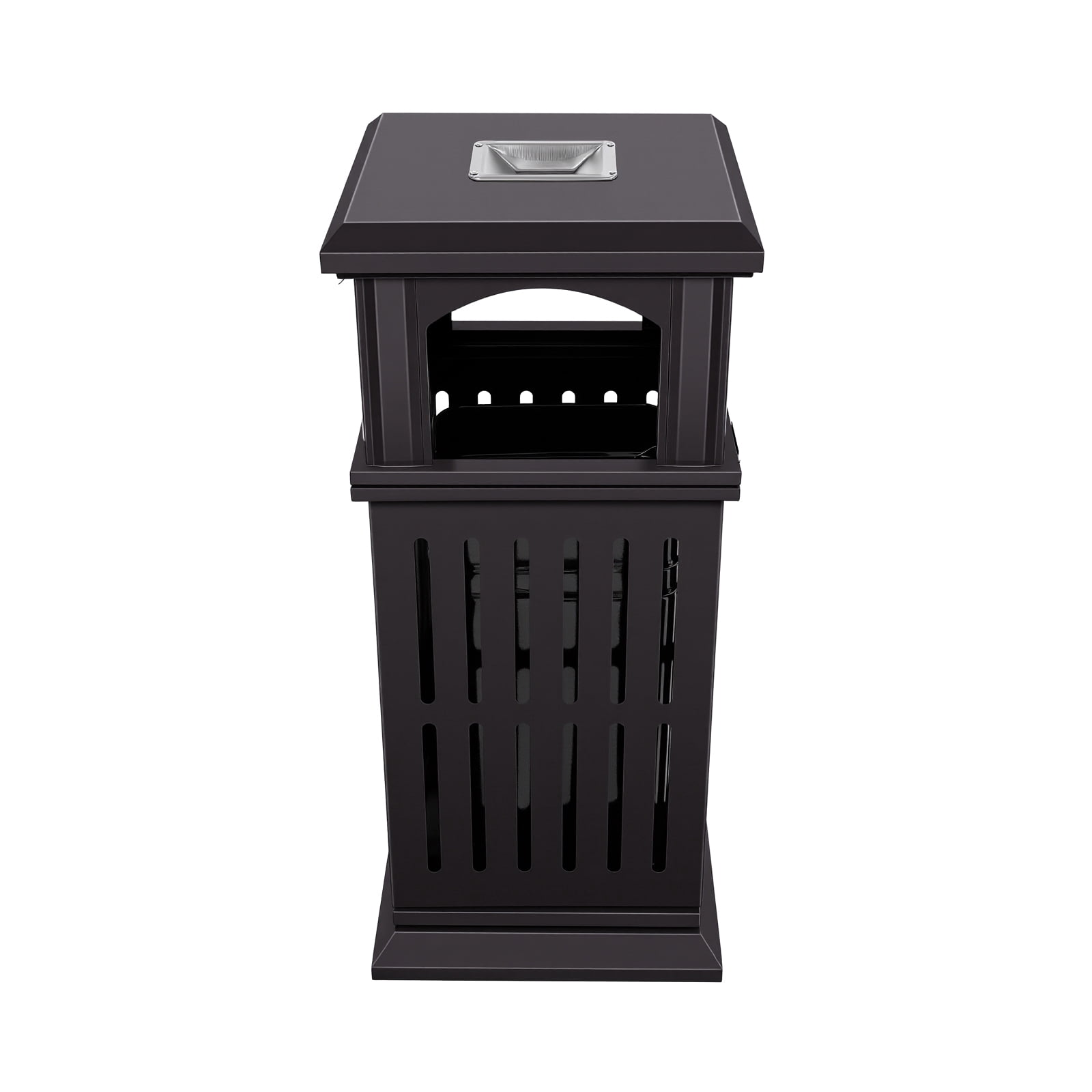 ChicHomey Outdoor Trash Can,Stainless Steel Heavy Duty Yard Garage ...