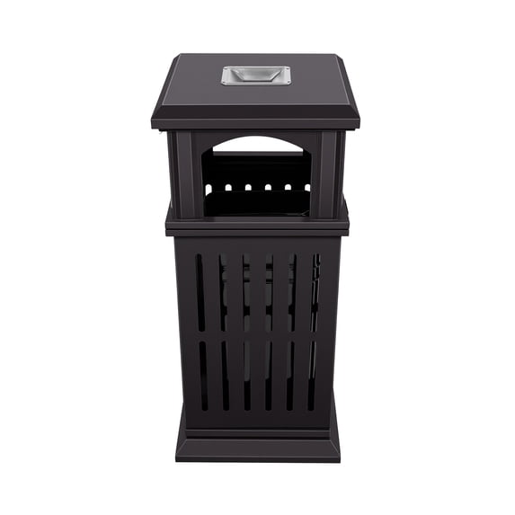ChicHomey Outdoor Trash Can,Stainless Steel Heavy Duty Yard Garage ...