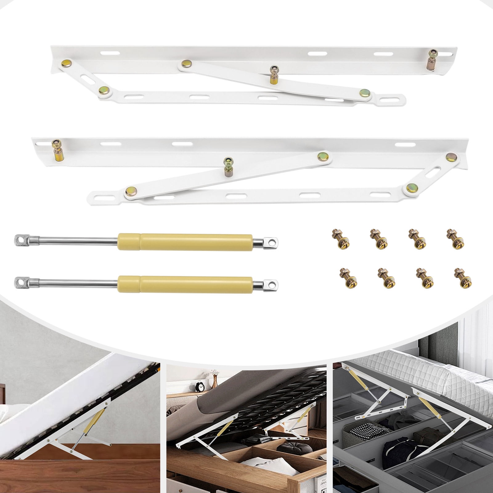 ChicHomey Pneumatic Storage Bed Lift Mechanism Heavy Duty Gas Spring ...