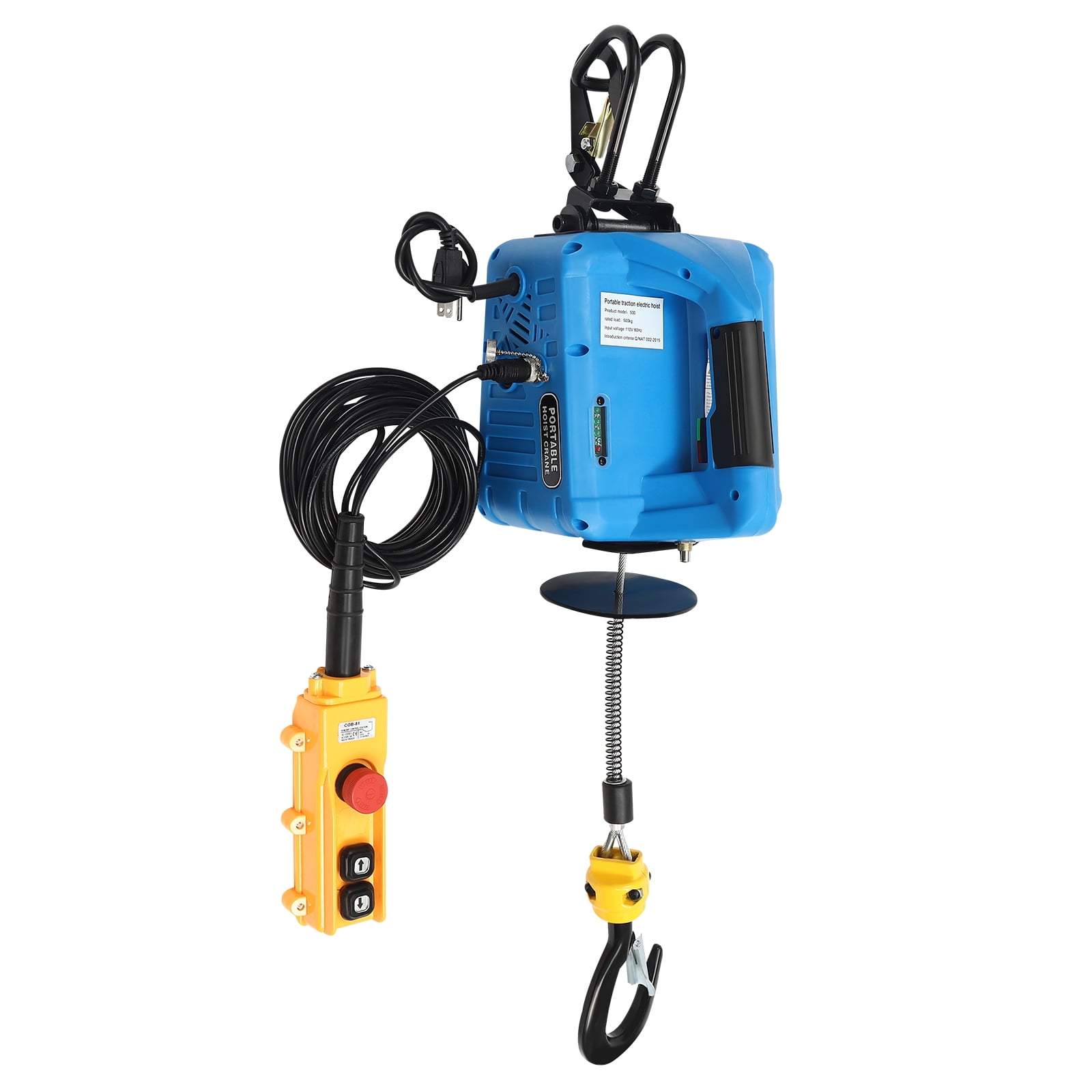 ChicHomey Powerful 1500W Electric Hoist 500kg Lifting Capacity ...