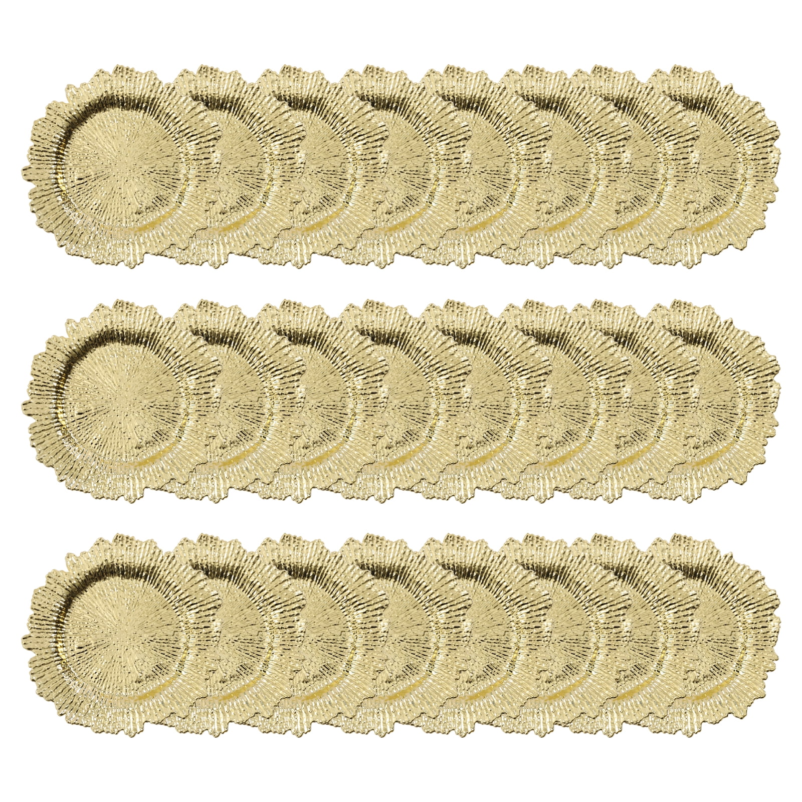 ChicHomey Serving charger plates set, 13-inch diameter, spill-proof ...