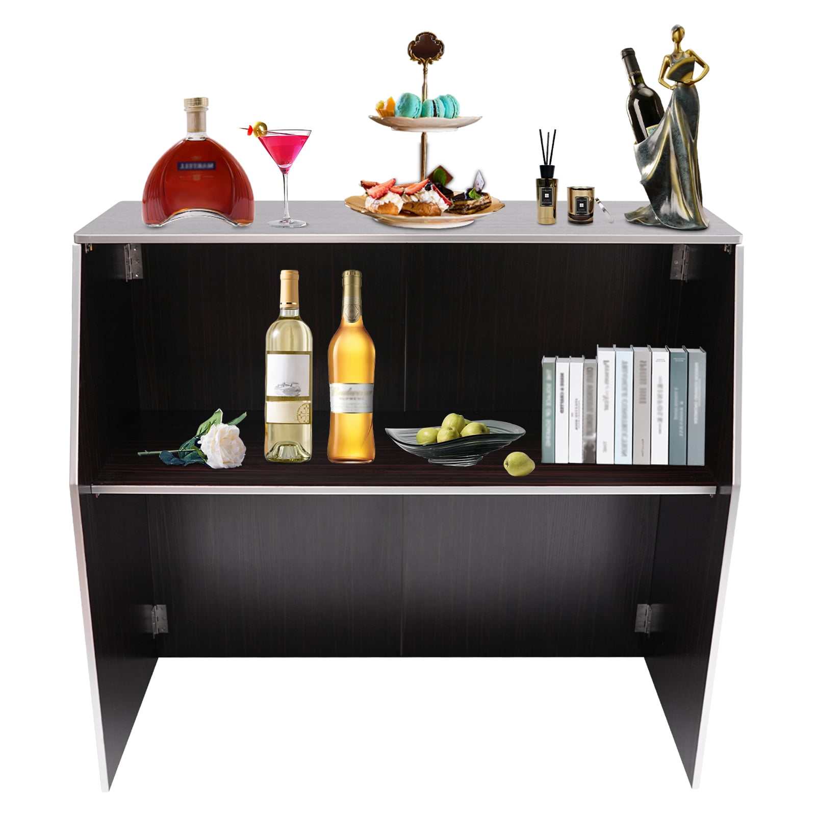 ChicHomey Sideboard Portable Bar Cabinet Bar Bar Table Storage Buffet ...