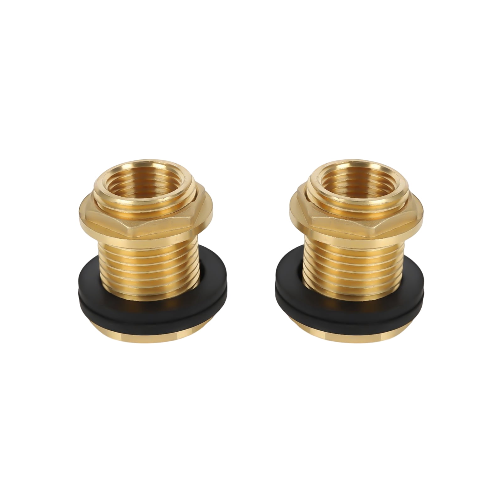 ChicHomey Soild Brass Water Tank Connector Theaded Bulkhead Set 1 2 ...