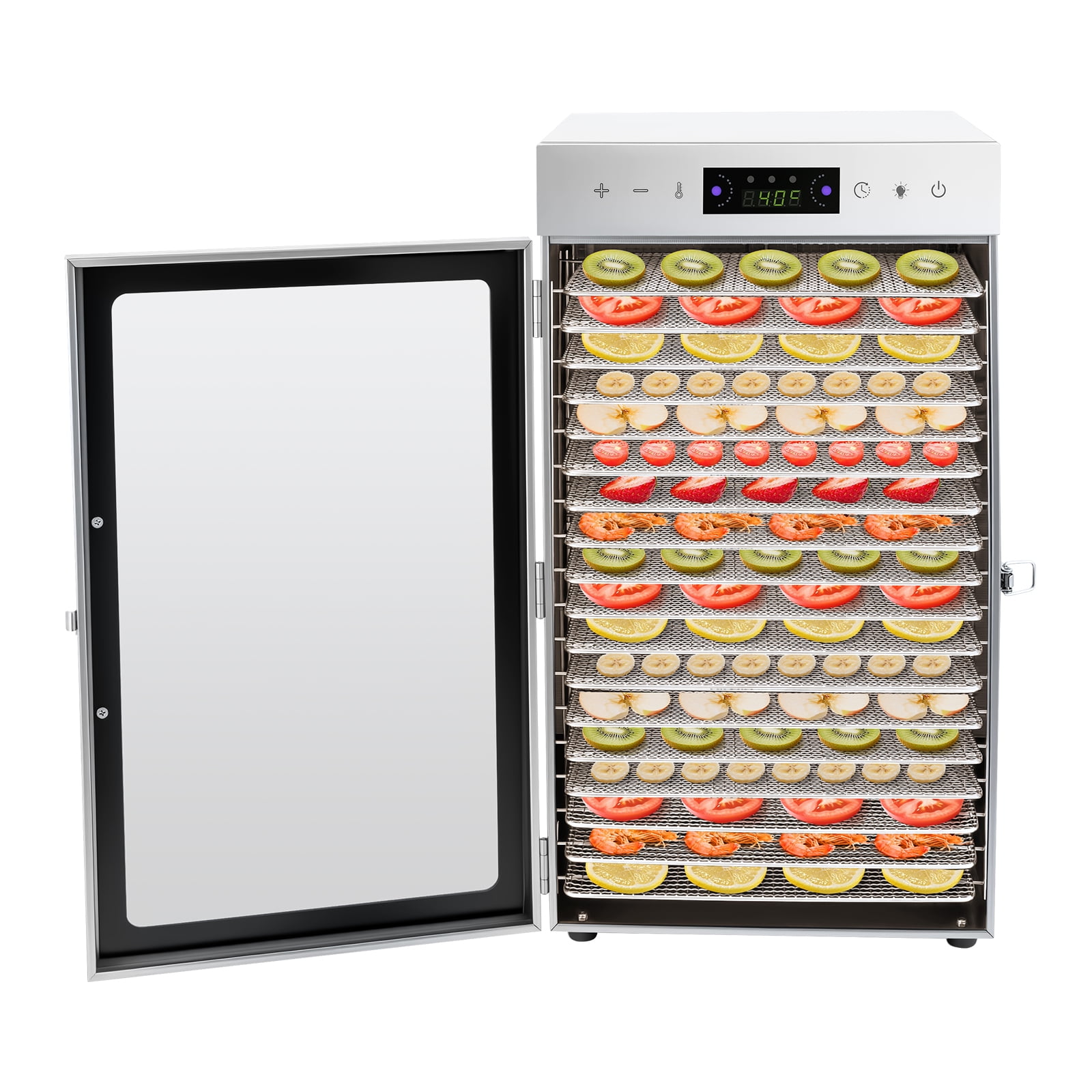 ChicHomey Stainless Steel Fruit Dryer,18-Layer Food Dehydrator ,Fruit Dryer Machine 86-194 ...
