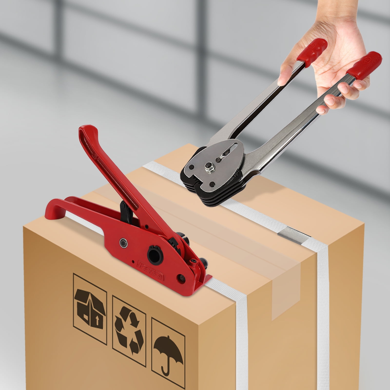 ChicHomey Strapping Banding Kit, Heavy-Duty Tensioner and Sealer, 1000N ...