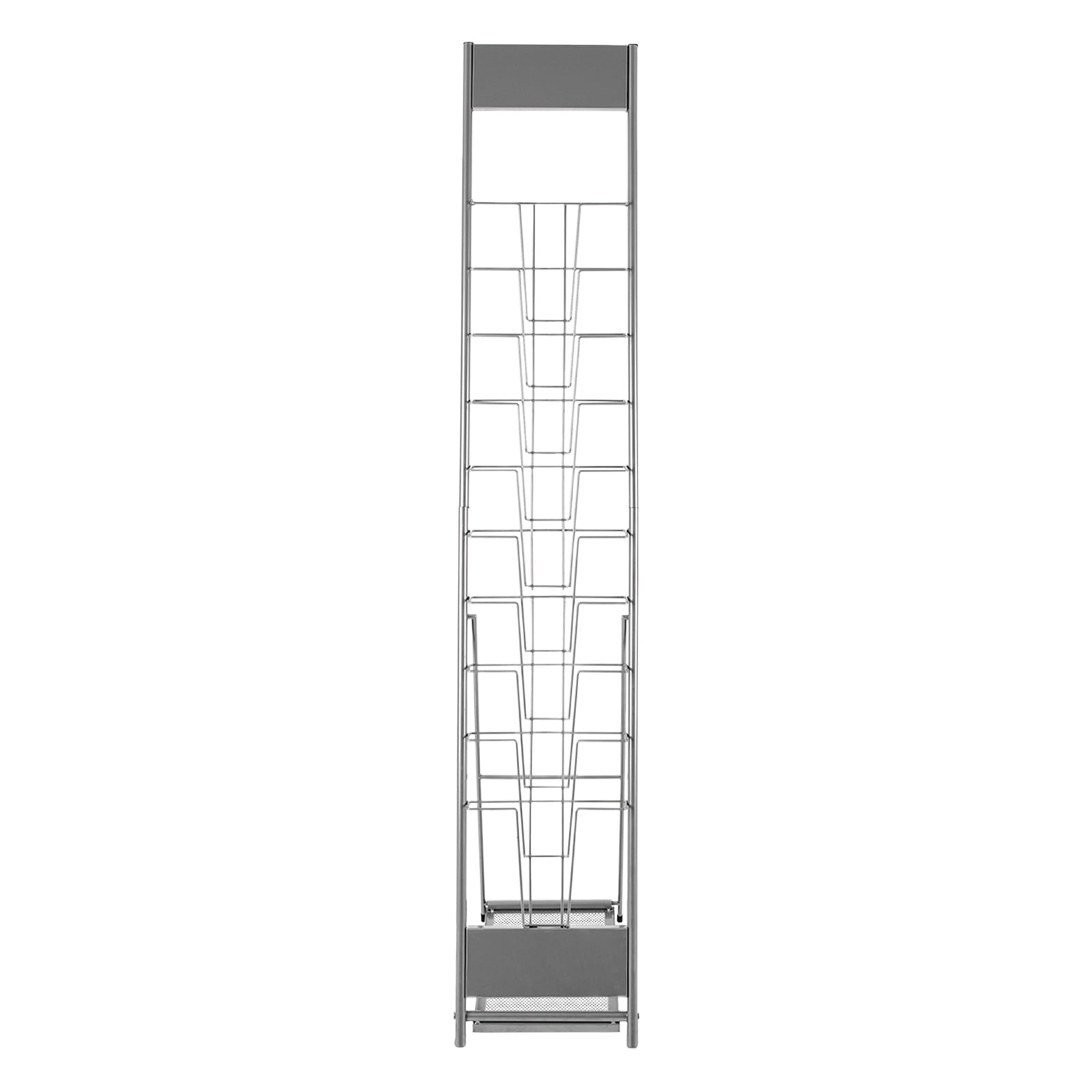 Dwellnix Textured Magazine Rack Floor Standing Magazine Rack 10 Tier ...