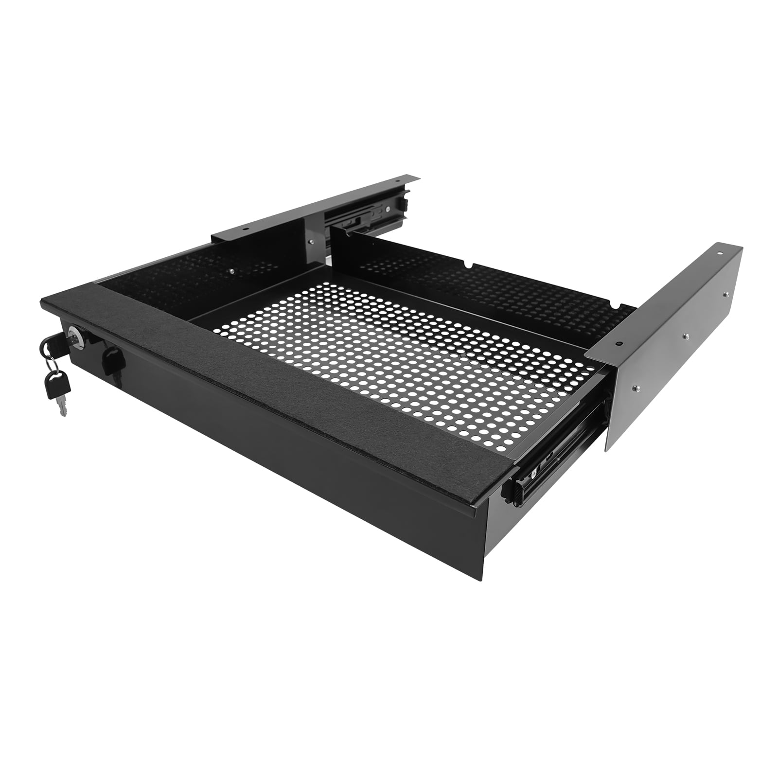 Dwellnix Under Desk Mounted Sliding Pull out Drawer Storage Drawer ...