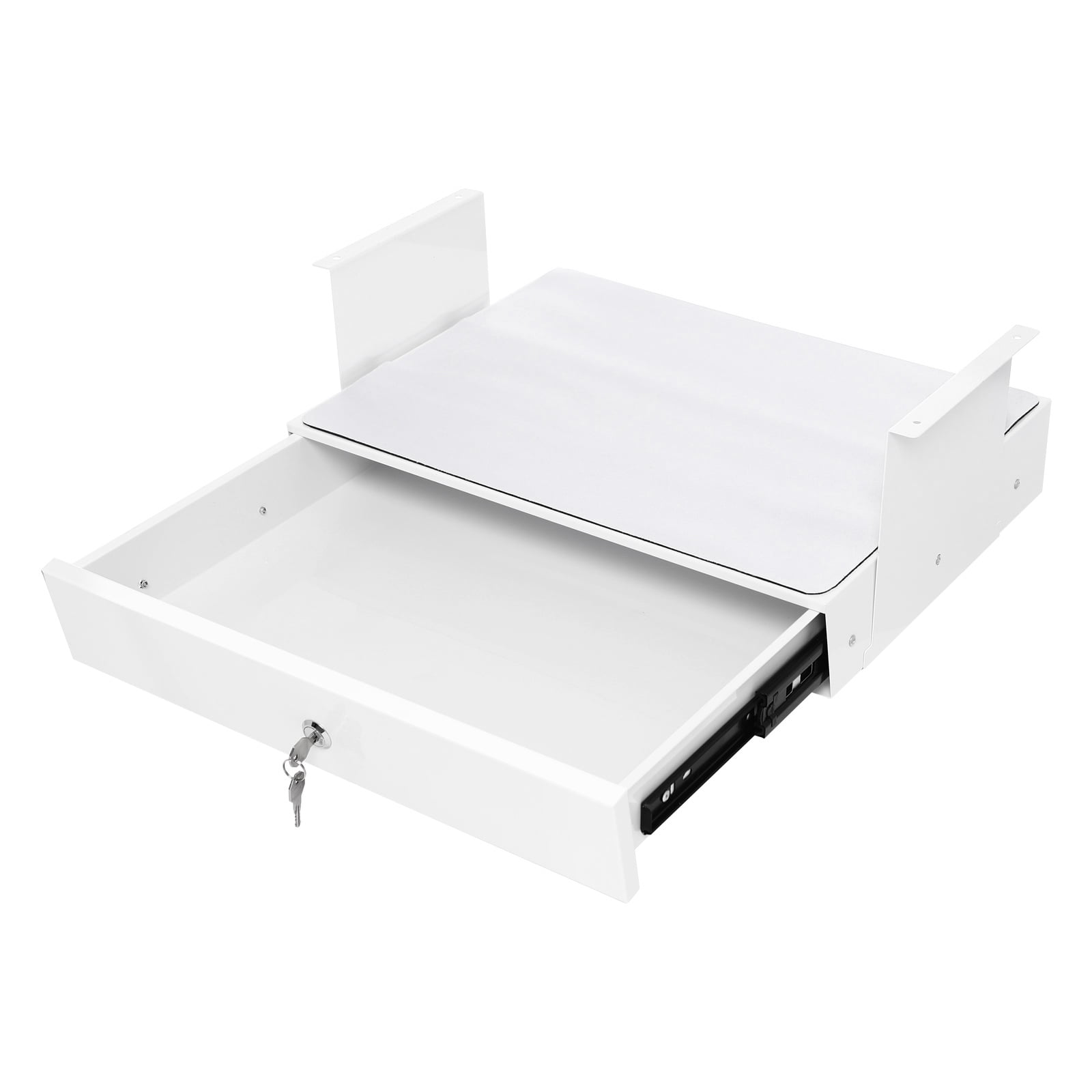 Dwellnix Under Desk Mounted Sliding Pull out Storage Drawer Computer ...