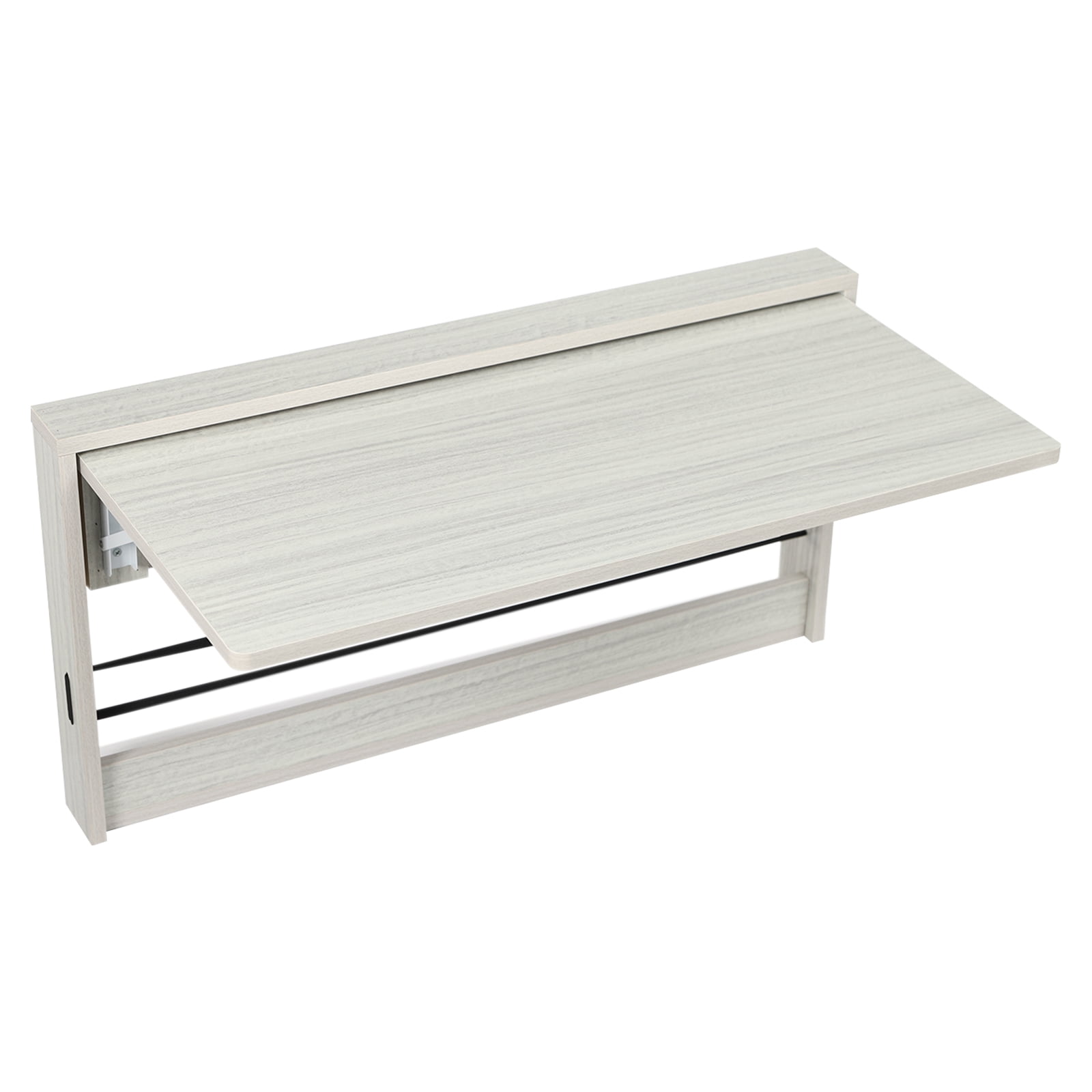 ChicHomey Wall Mounted Folding Table Light Gray Fold Down Table Wall ...
