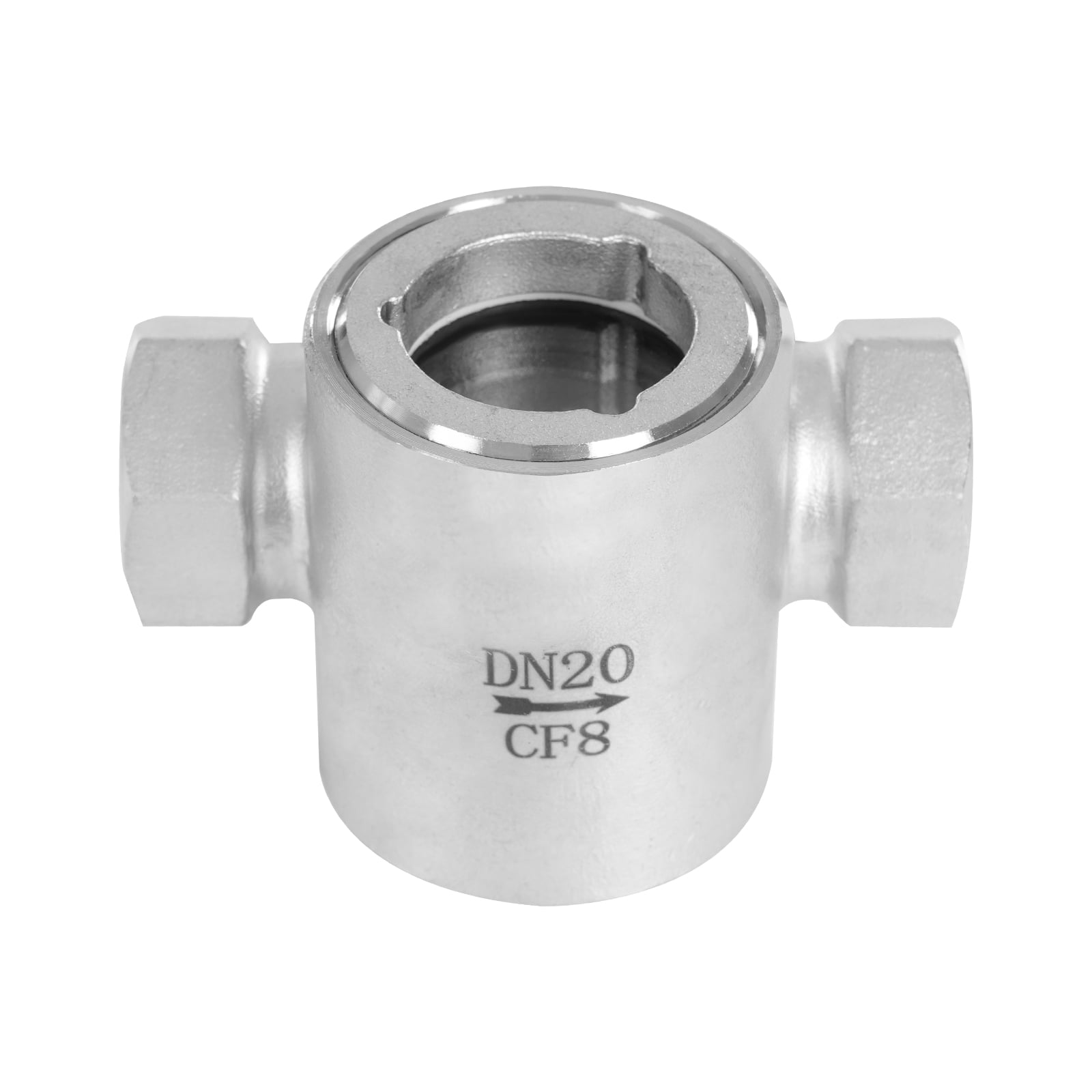 ChicHomey Water Flow Meter with Stainless Steel Housing, Impeller Sight ...