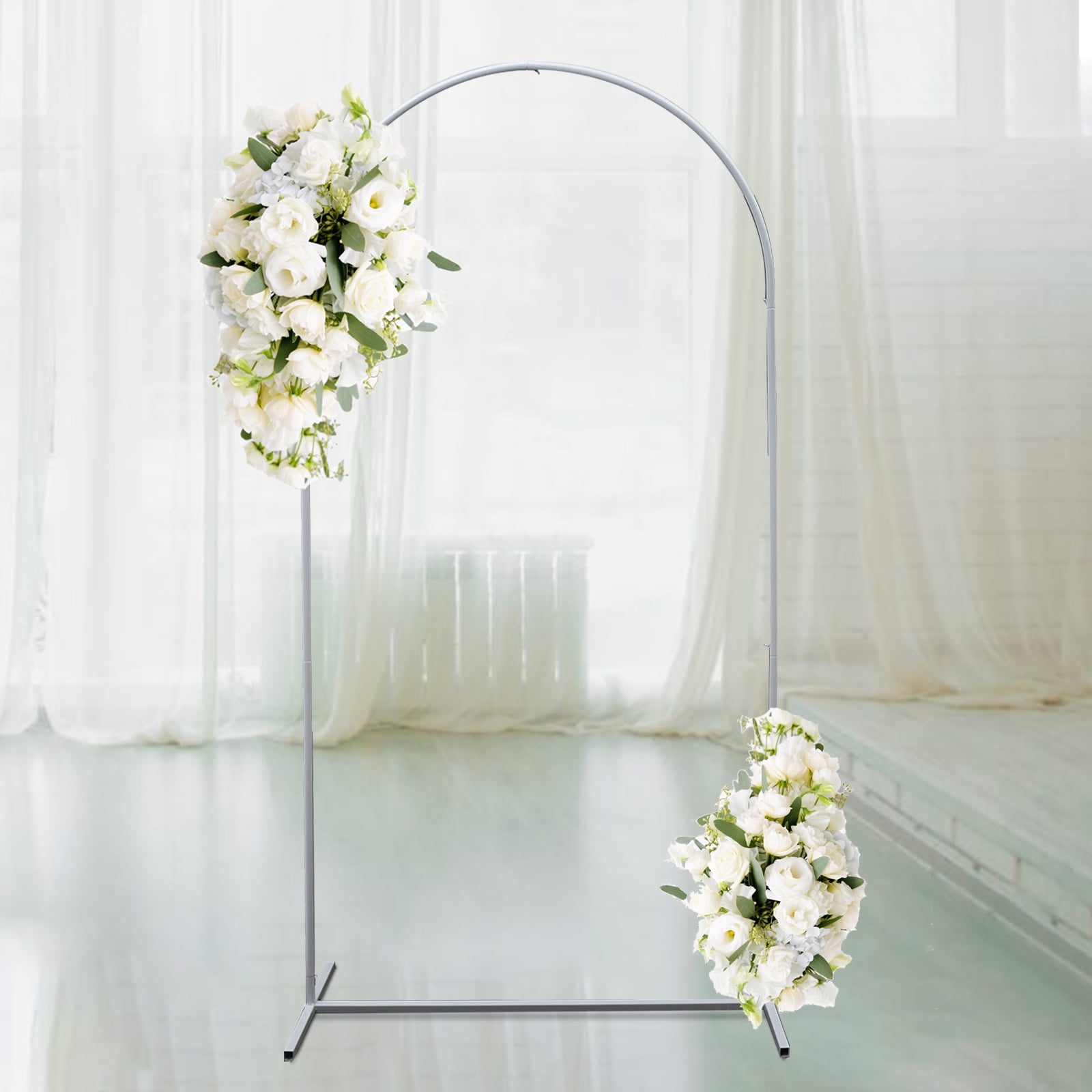 ChicHomey Wedding Arch in White Metal, 200cm Tall, Perfect for Floral ...