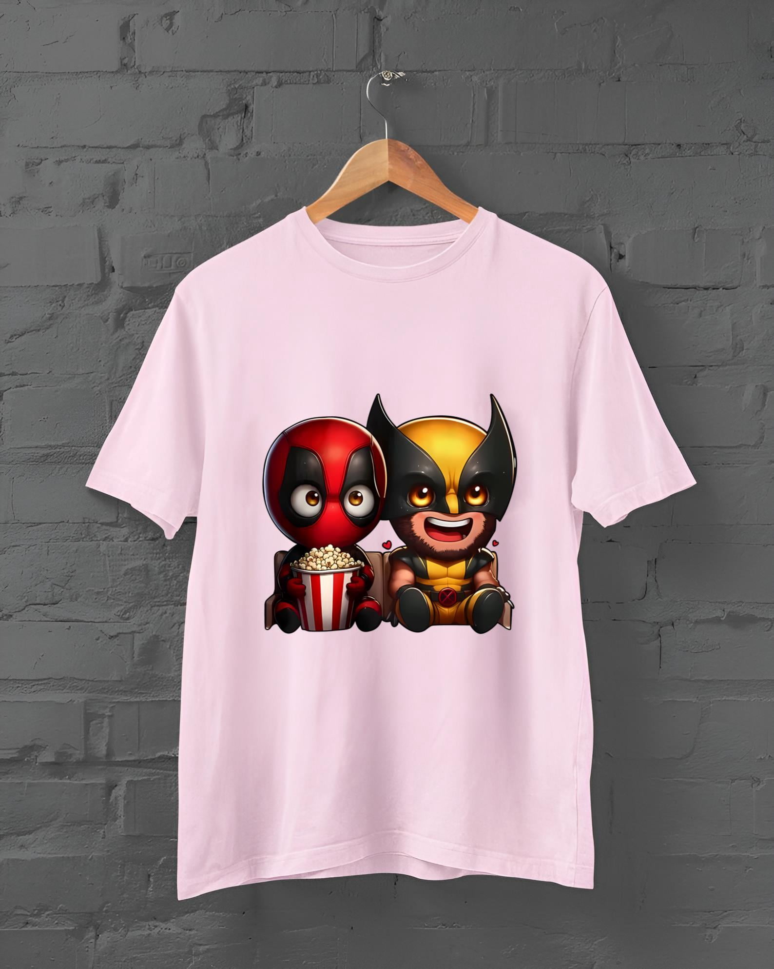 ChicNest Deadpool And Wolverine As Kids Love Movies Unisex T-Shirt ...