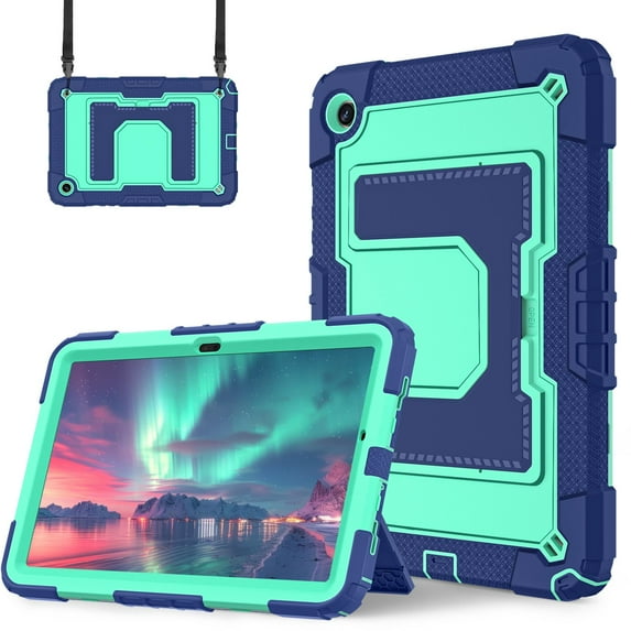ChicShell Case for Samsung Galaxy Tab A11+ 2025, Built-in Kickstand & Shoulder Strap Shockproof ...
