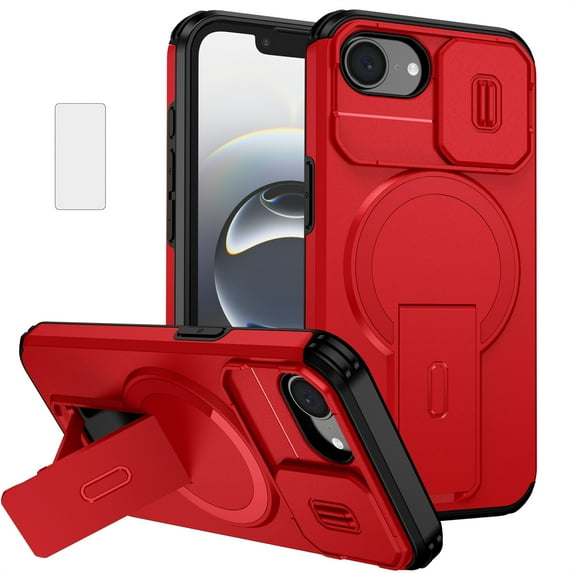 ChicShell Case for iPhone 16e with Glass Screen Protection, Built-in ...