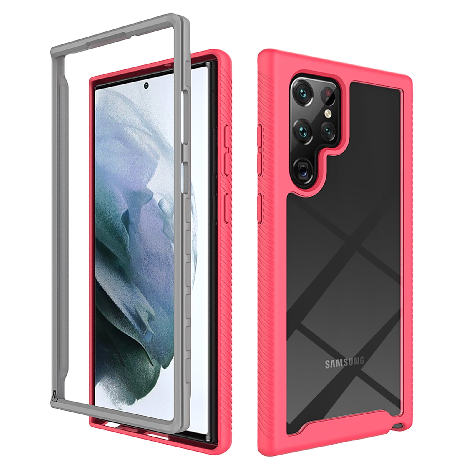 ChicShell Clear Case for Samsung Galaxy S25 Ultra for Women Men, Hybrid Rugged TPU PC Back Cover ...