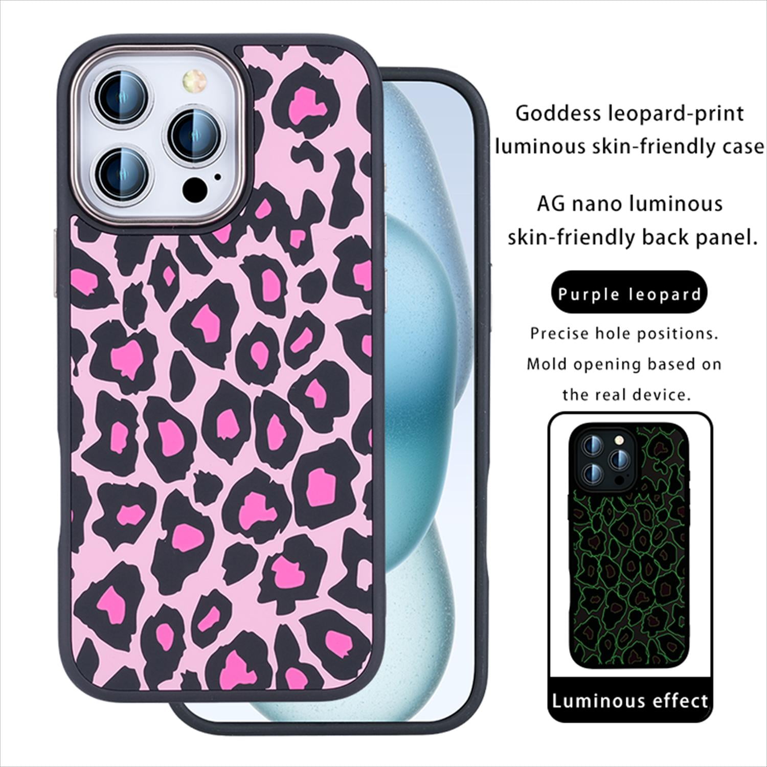 ChicShell Cute Cheetah Print for iPhone 16 Phone Case, Luxury Leopard ...