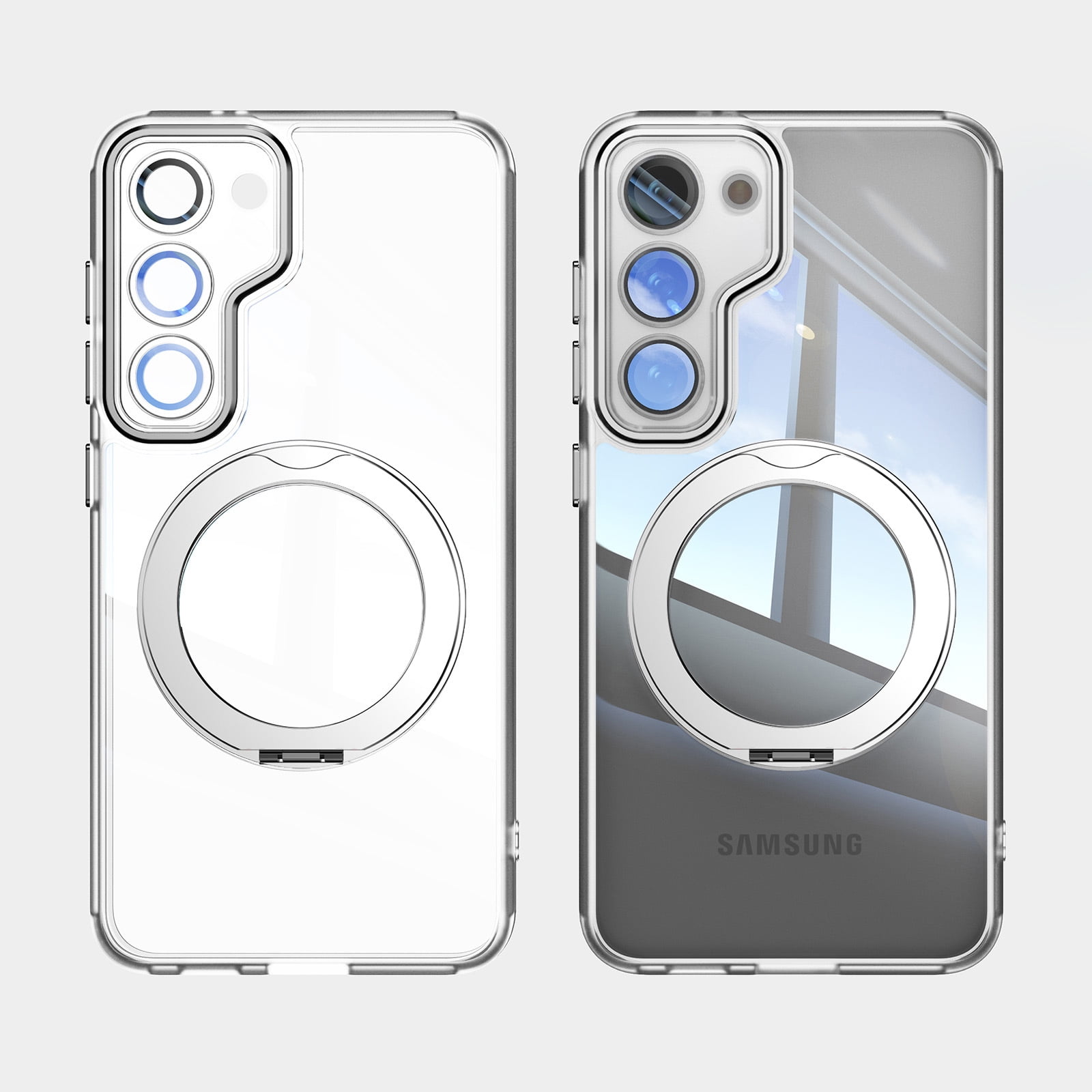 ChicShell For Samsung Galaxy S23 Phone Case with 360° Rotatable Ring ...