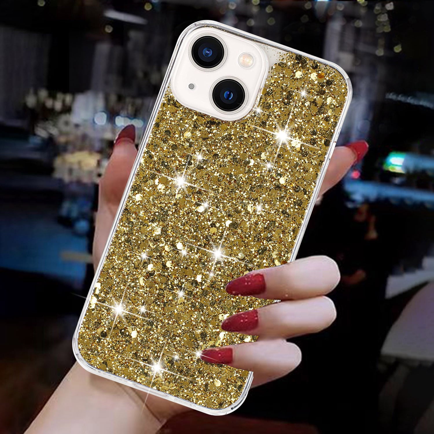 ChicShell Glitter Stylish Case Cover for Apple iPhone 14 Plus, Luxury Bling Slim Anti-Scratch ...