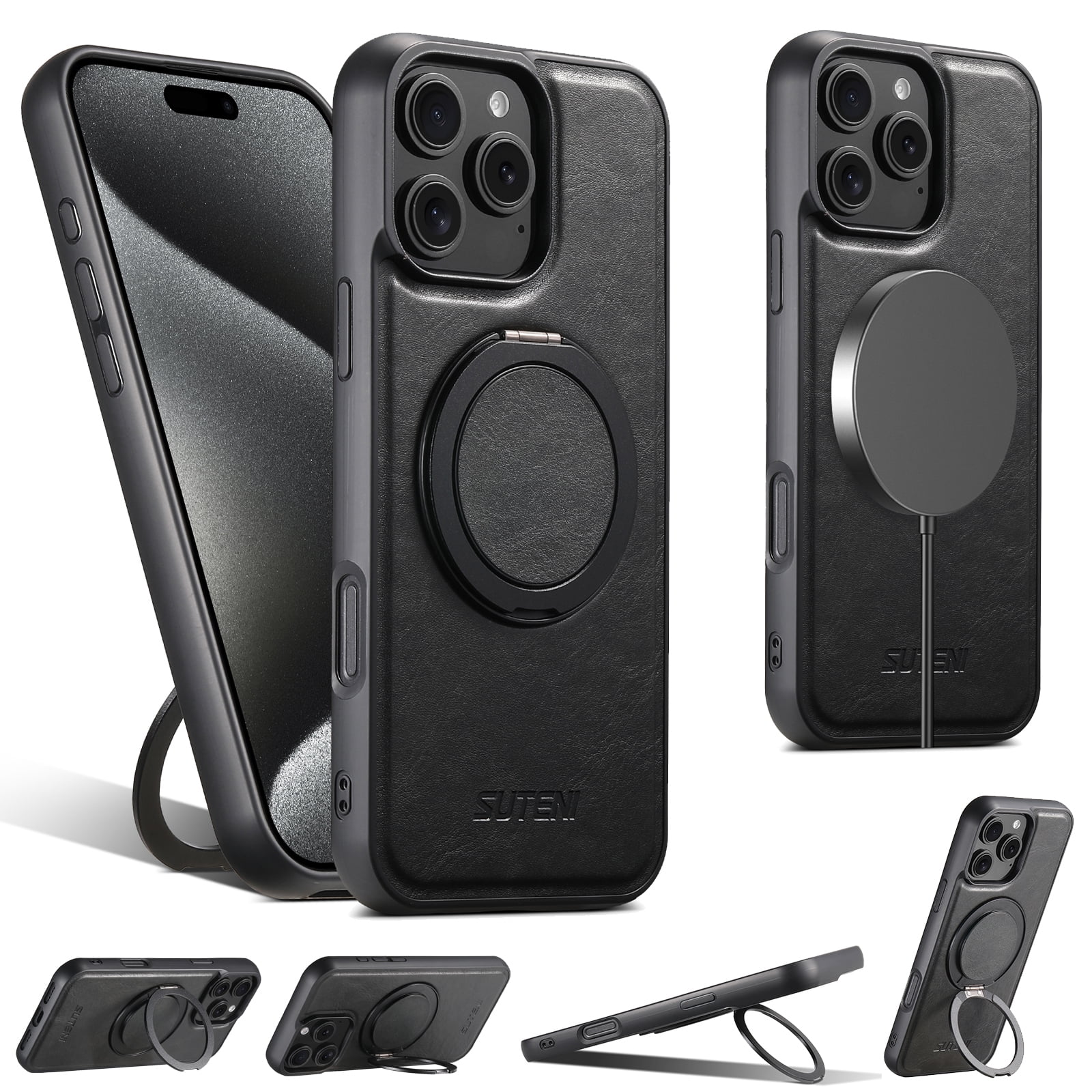 ChicShell Magnetic Compatible with iPhone 15 Pro Max Case with Stand ...