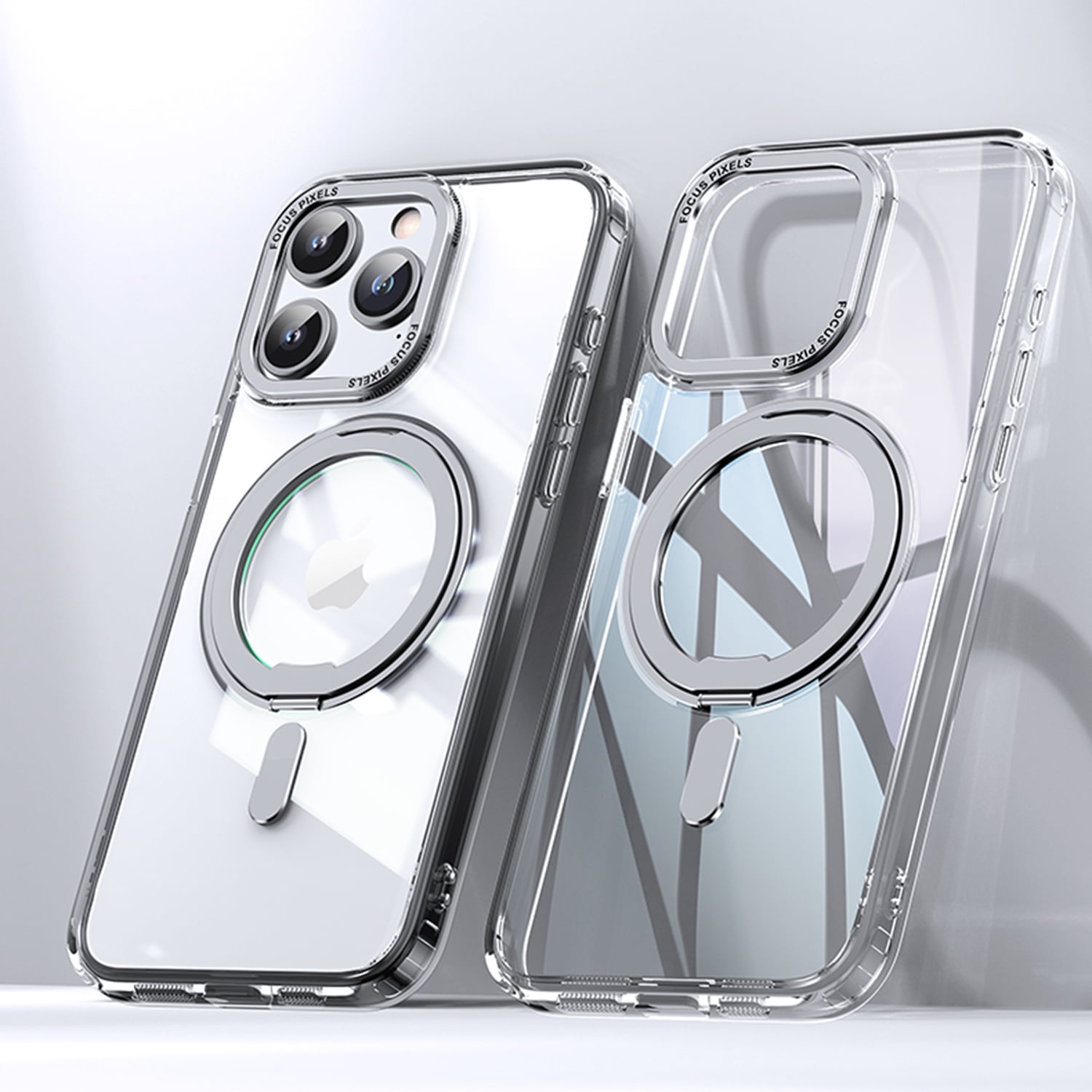 ChicShell Magsafe Compatible Phone Case for Apple iPhone 15, Clear Ring ...