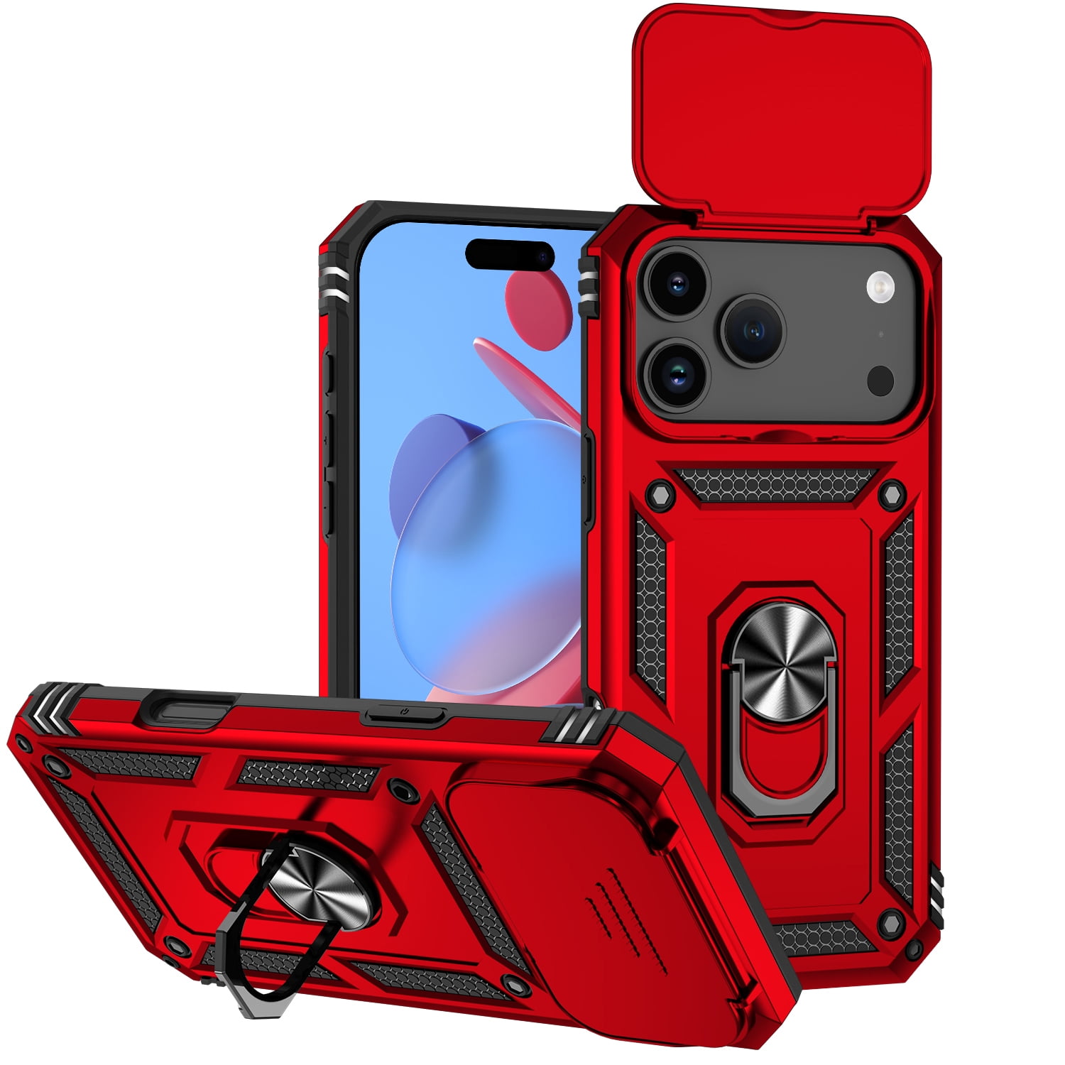 Allytechgroup Rotatable Ring Holder Case for iPhone 17 Pro Max ...