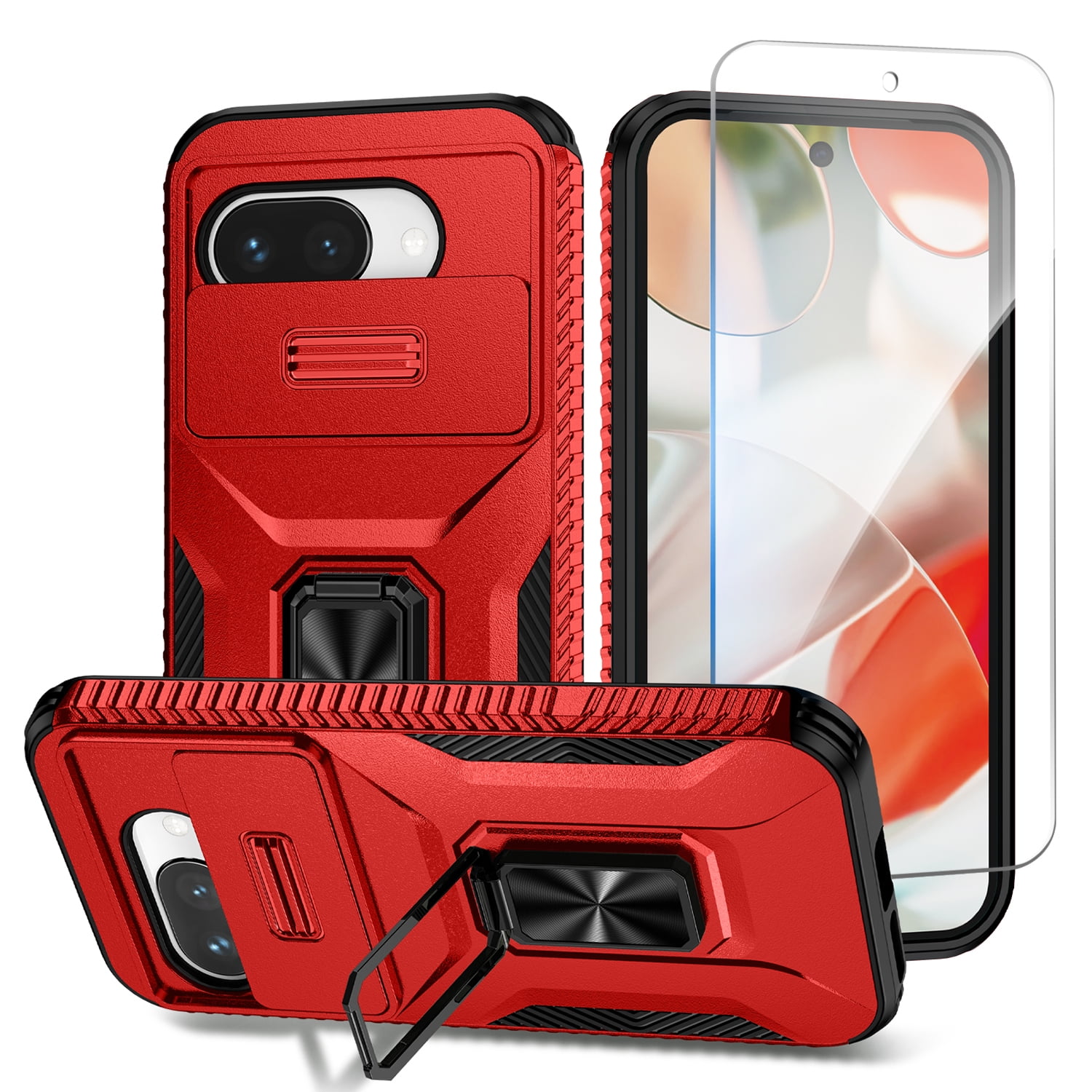 ChicShell Rugged Case for Google Pixel 9A with Screen Protection ...