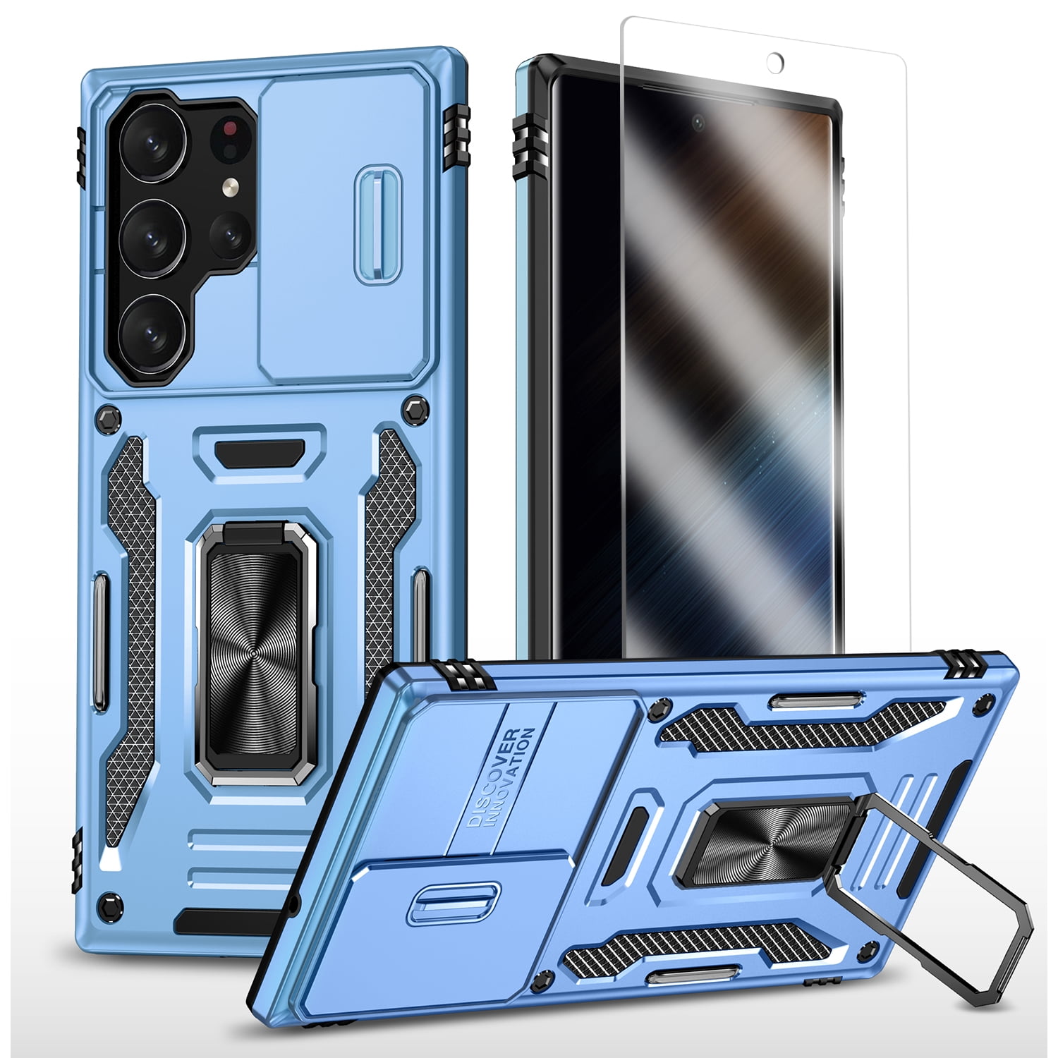 ChicShell for Samsung Galaxy S25 Ultra Case with Screen Protection, Military Grade Shockproof ...