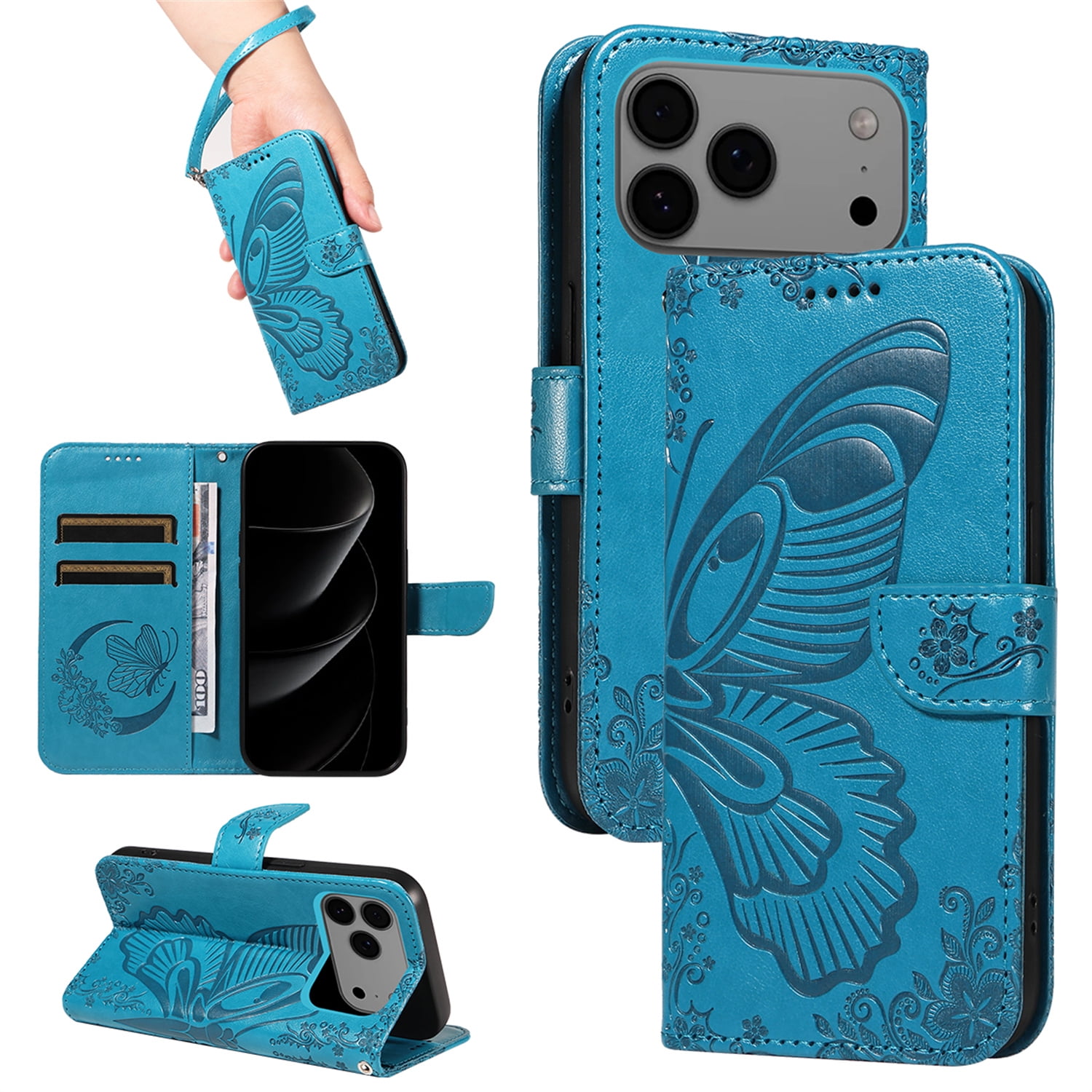 ChicShell Wallet Phone Case for iPhone 17 Pro Max with Credit Card Slot ...