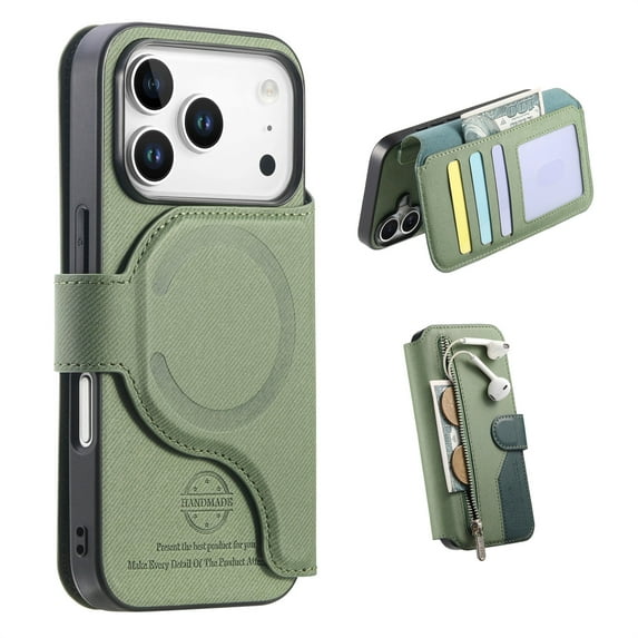 ChicShell for iPhone 17 Pro Max Flip Case, PU Leather Shell with Card ...