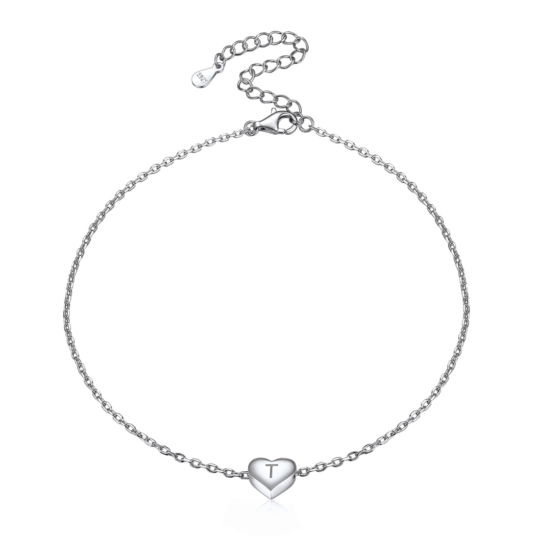 ChicSilver Dainty Initial Anklets for Women Teen Girls Jewelry 925 ...