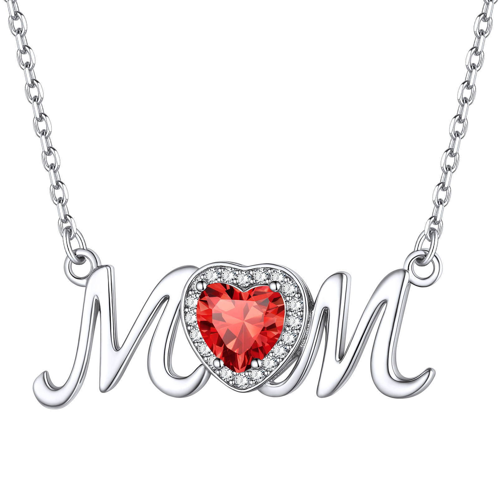 ChicSilver April Birthstone Diamond Necklace for Women Girls Shining ...