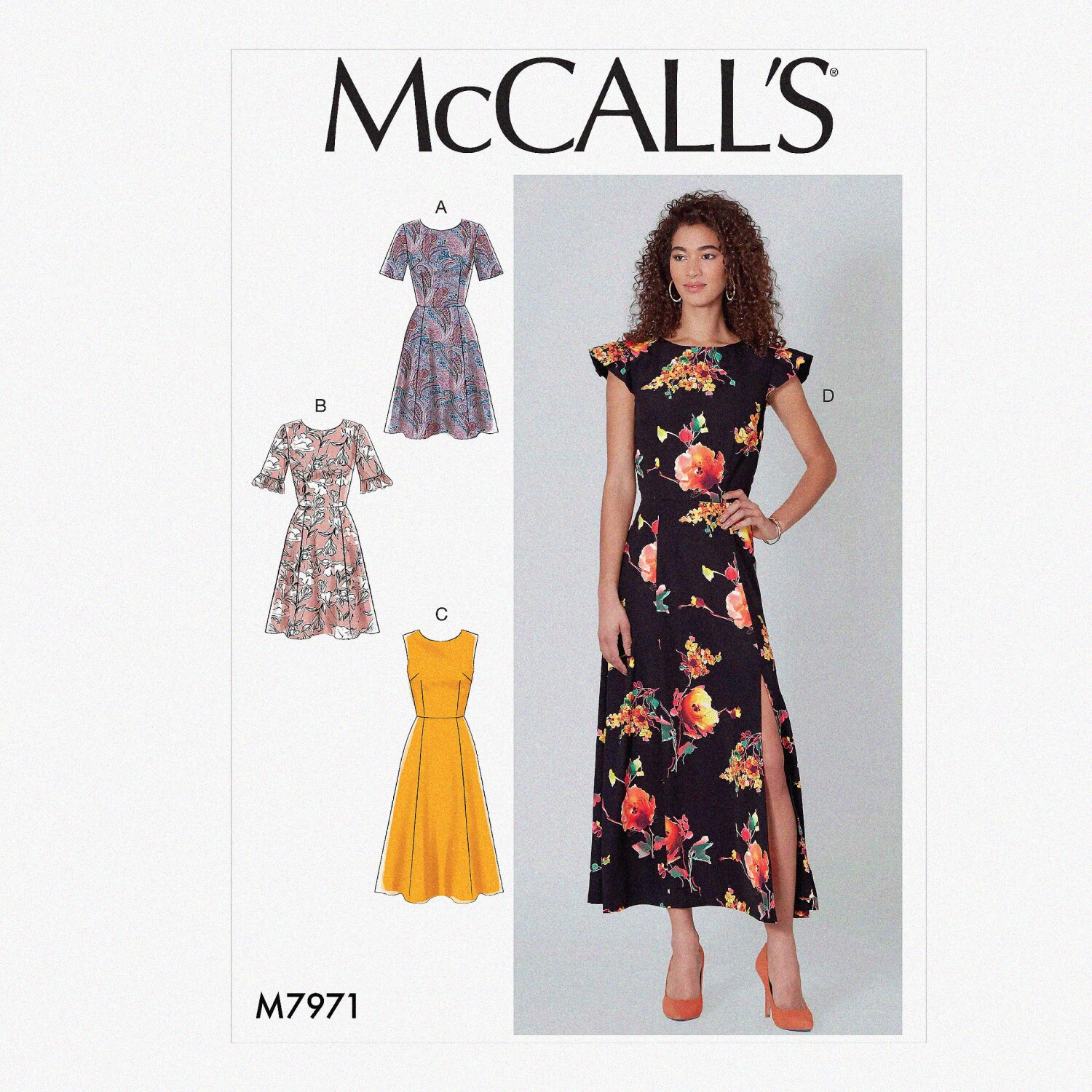 ChicStitch Women's Dress Patterns: 3/4 Sleeve, Sleeveless & Leg Slit ...