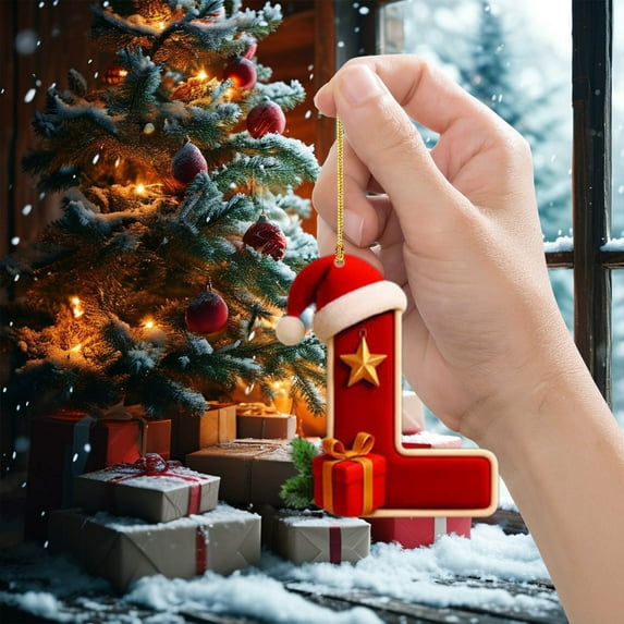 ChicYu Christmas Letter Hanging Signs Festive Decorative Plaques ...