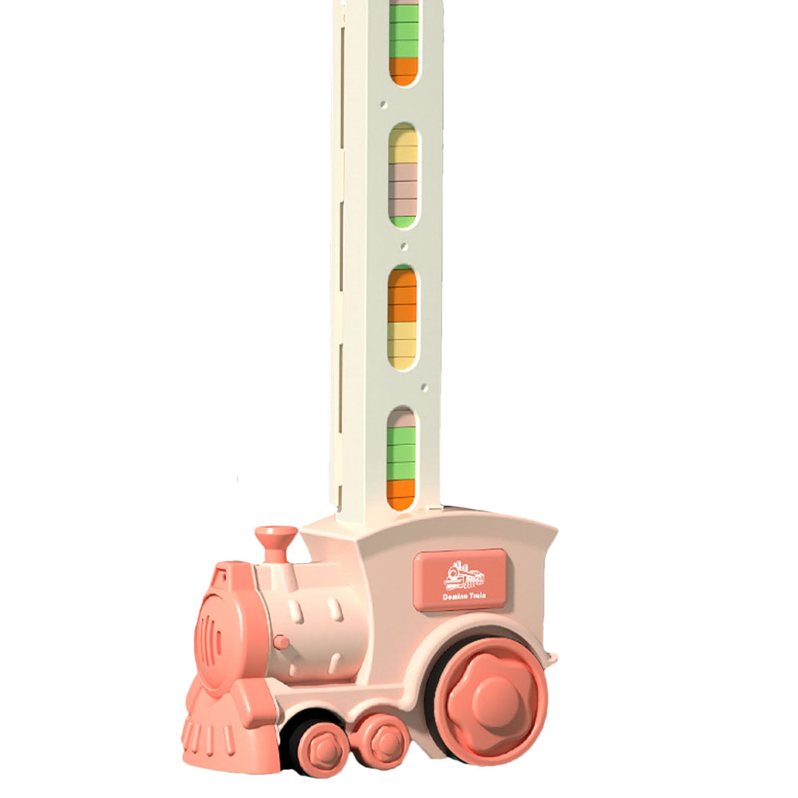 ChicYu Automatic Domino Train Toy with Music and Light Effects Self ...