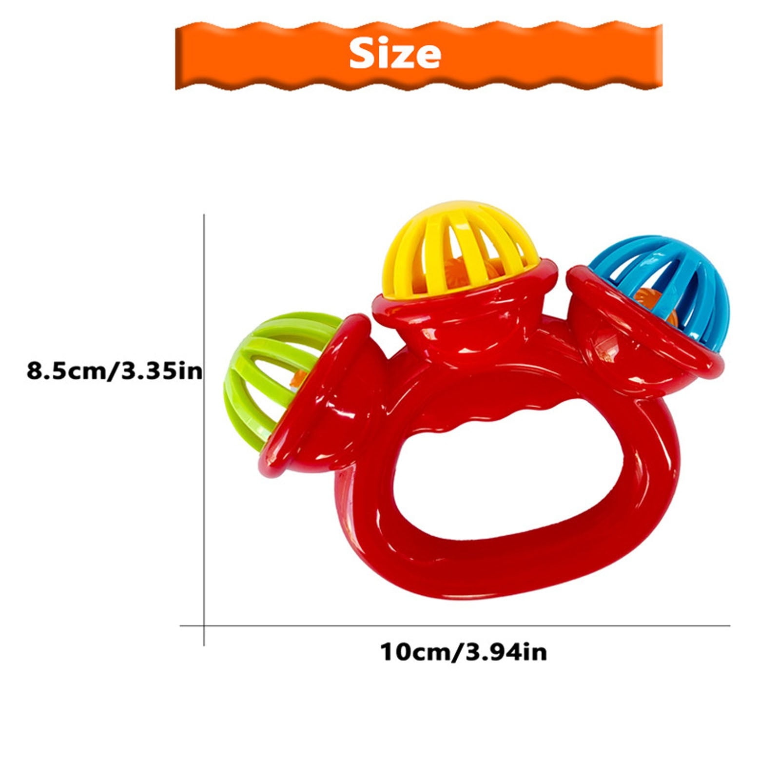 ChicYu Cute Maraca Rattle Grasping Training Toy Auditory Stimulation ...
