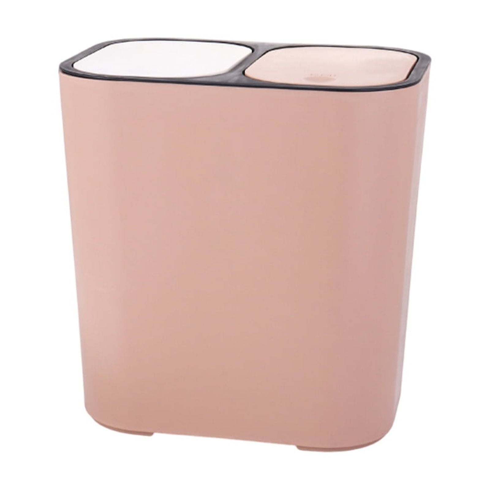 ChicYu Double Compartment Kitchen Trash Can with Lid for Dry Wet Waste ...