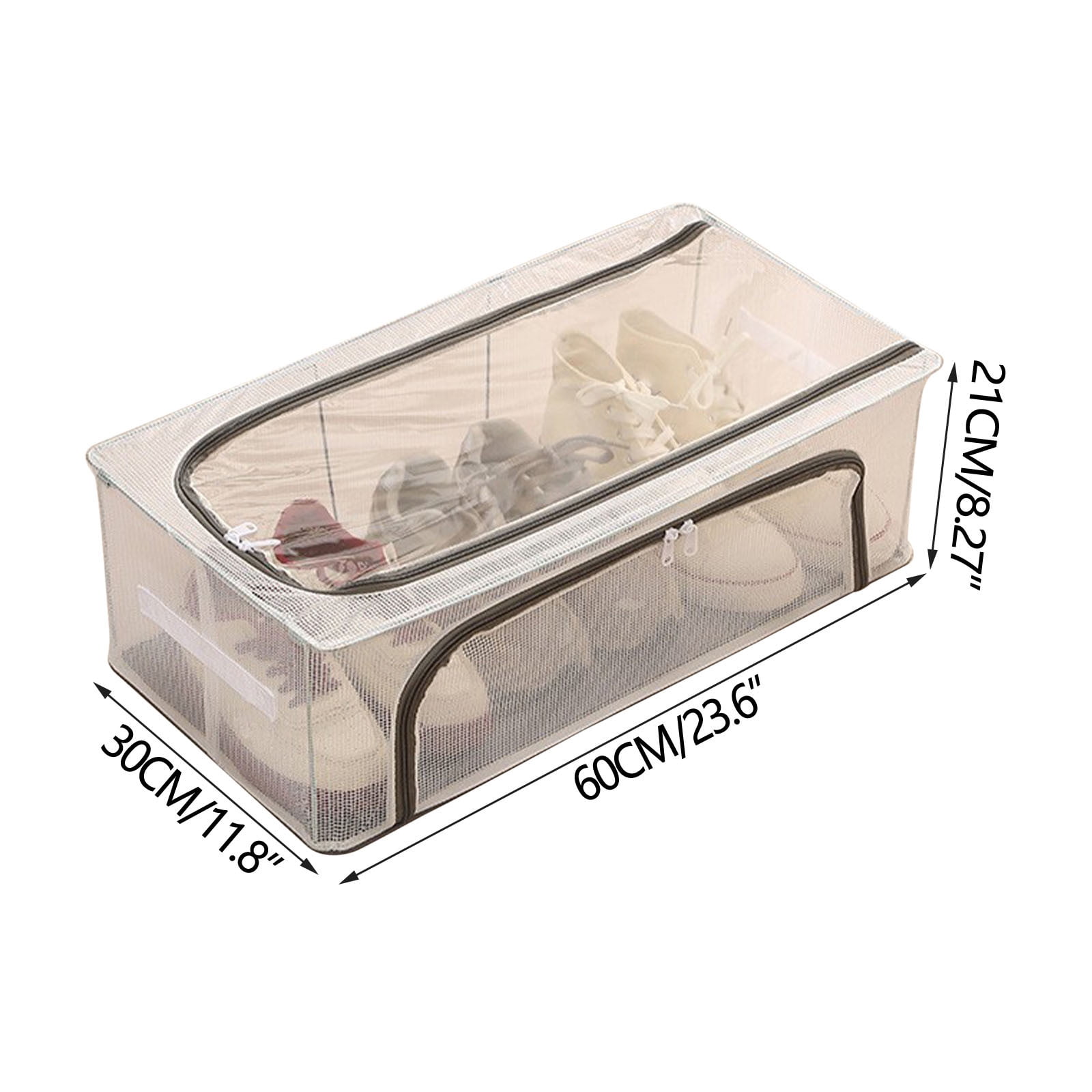 ChicYu No Installation Transparent Shoe Storage Box Dust Proof Moisture ...