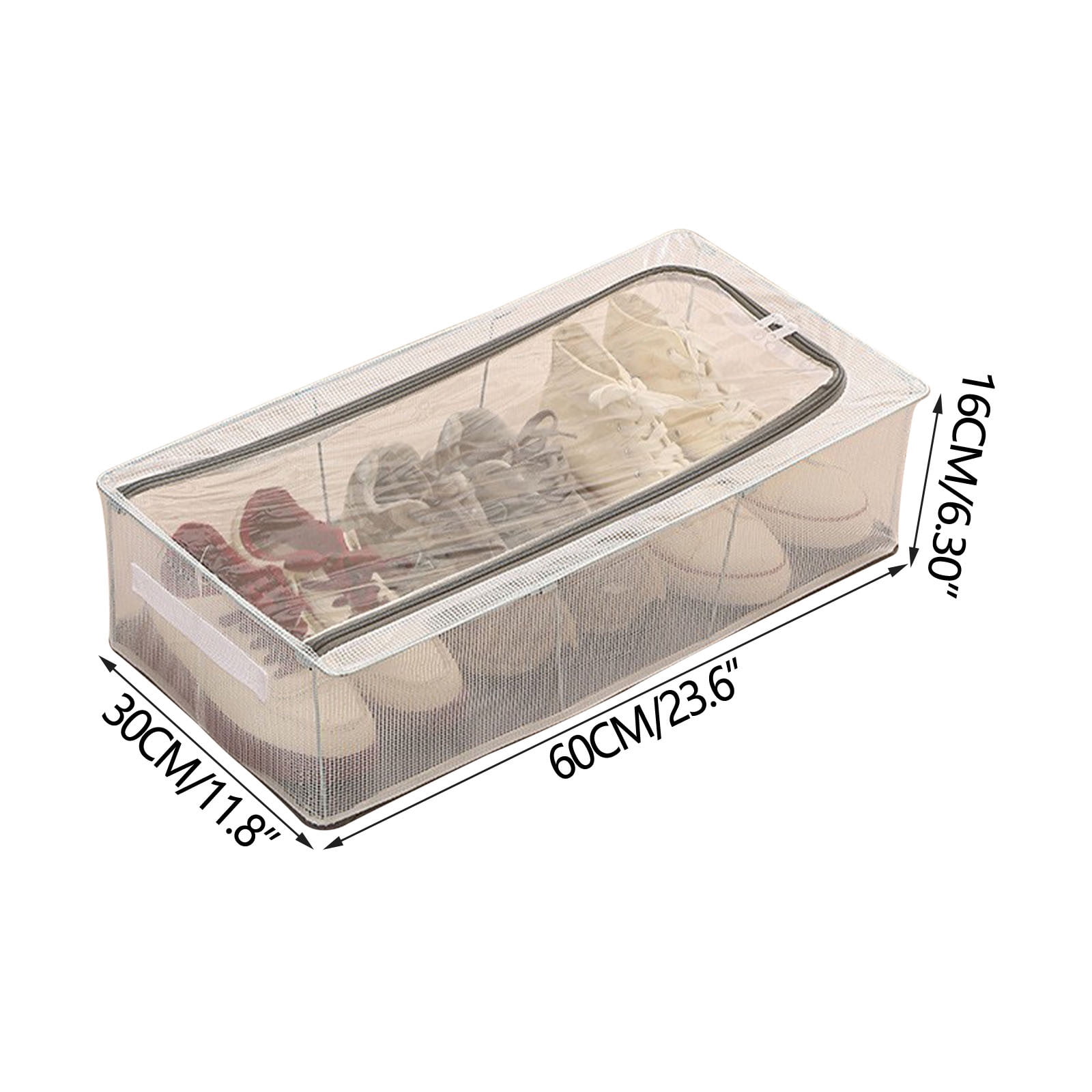 ChicYu No Installation Transparent Shoe Storage Box Dust Proof Moisture ...