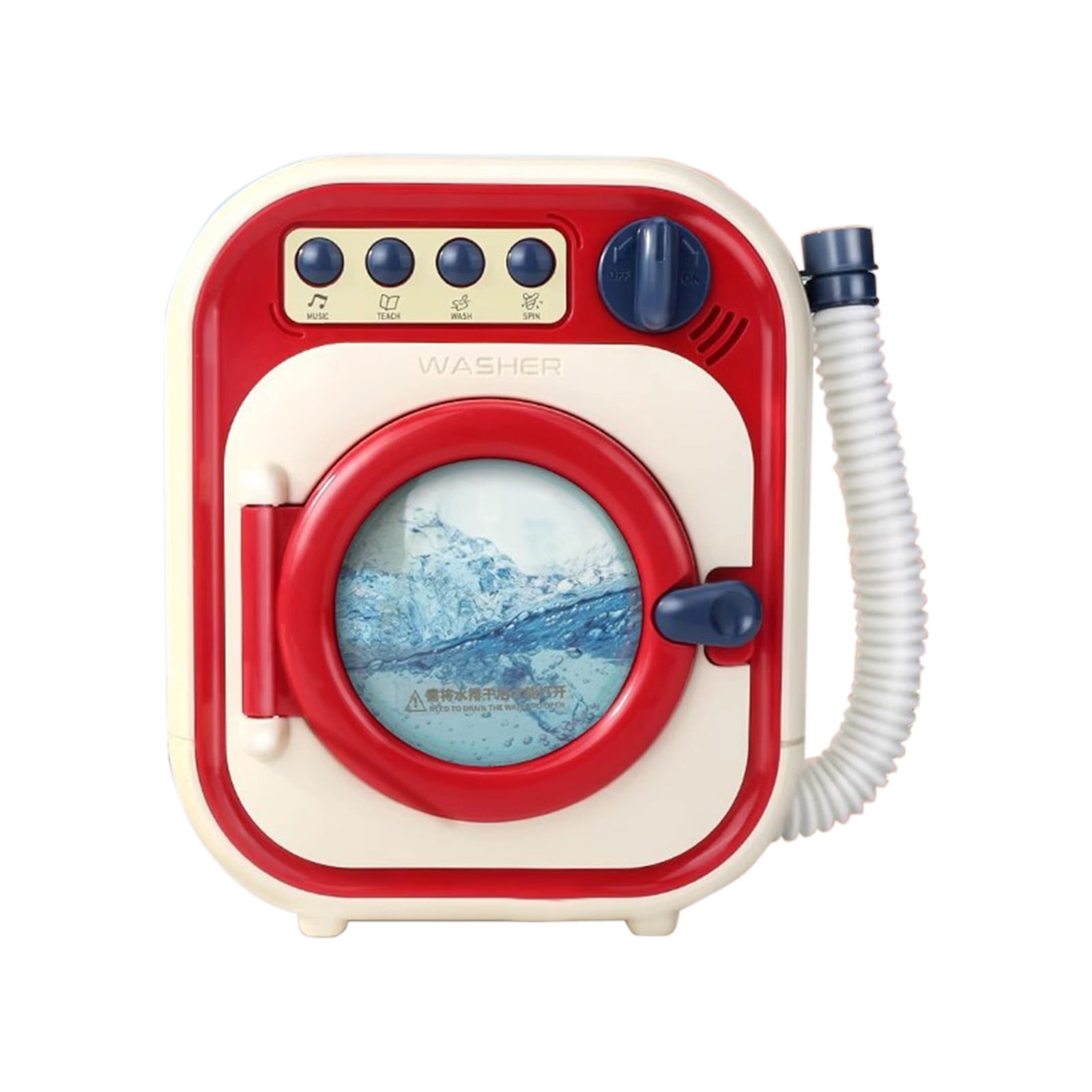 ChicYu Kids Mini Washing Toy Realistic Laundry Play Appliance with ...