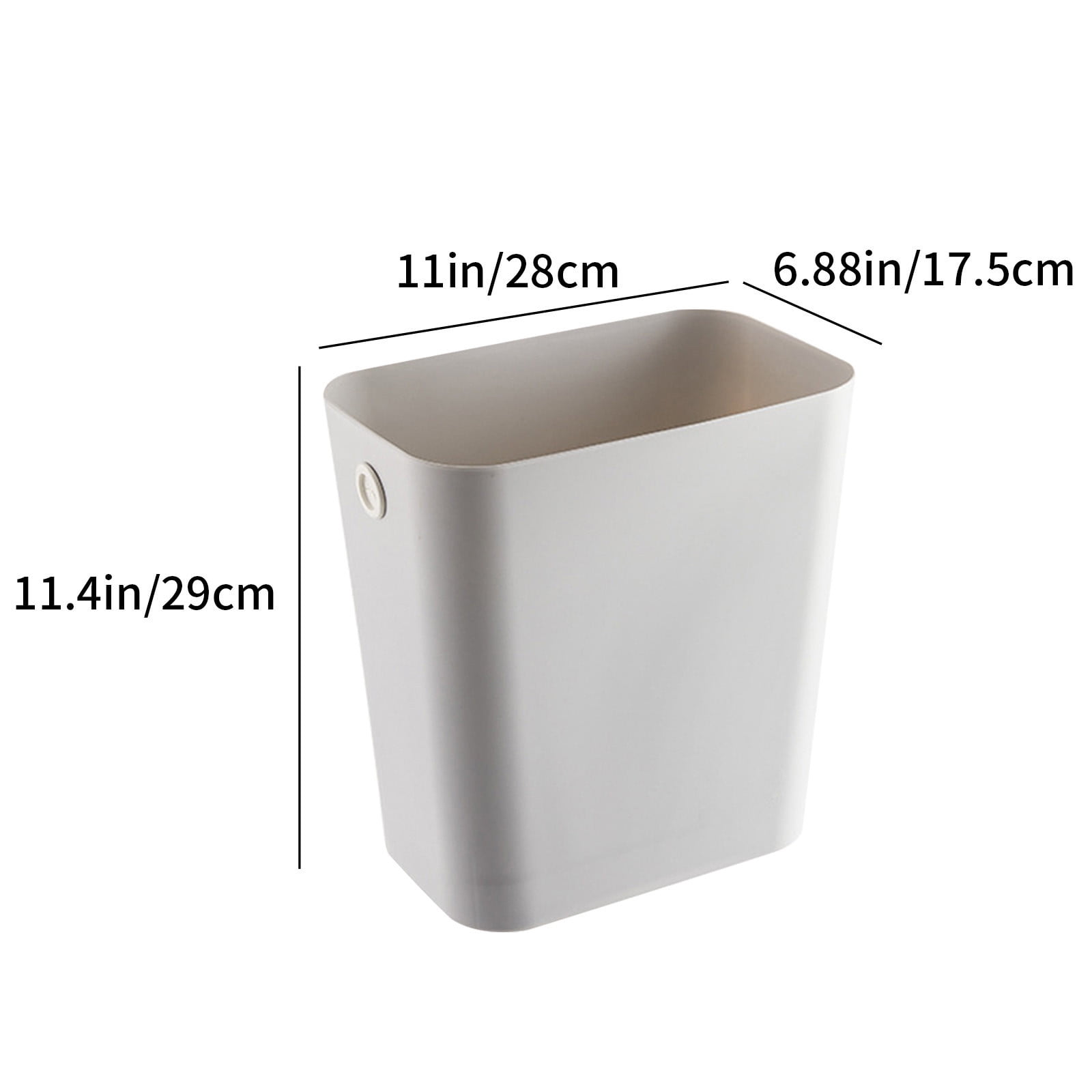 ChicYu Modern Rectangular Open Top Bin for Bathroom Kitchen Office ...